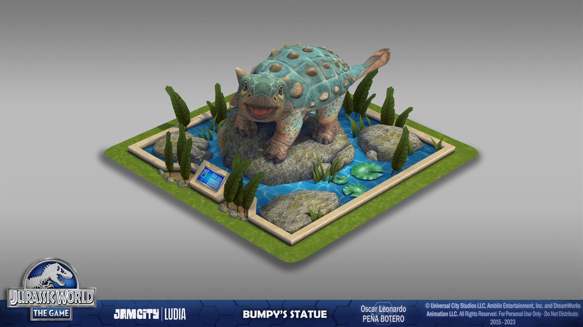 ArtStation - Bumpy Statue - Jurassic World: The Game