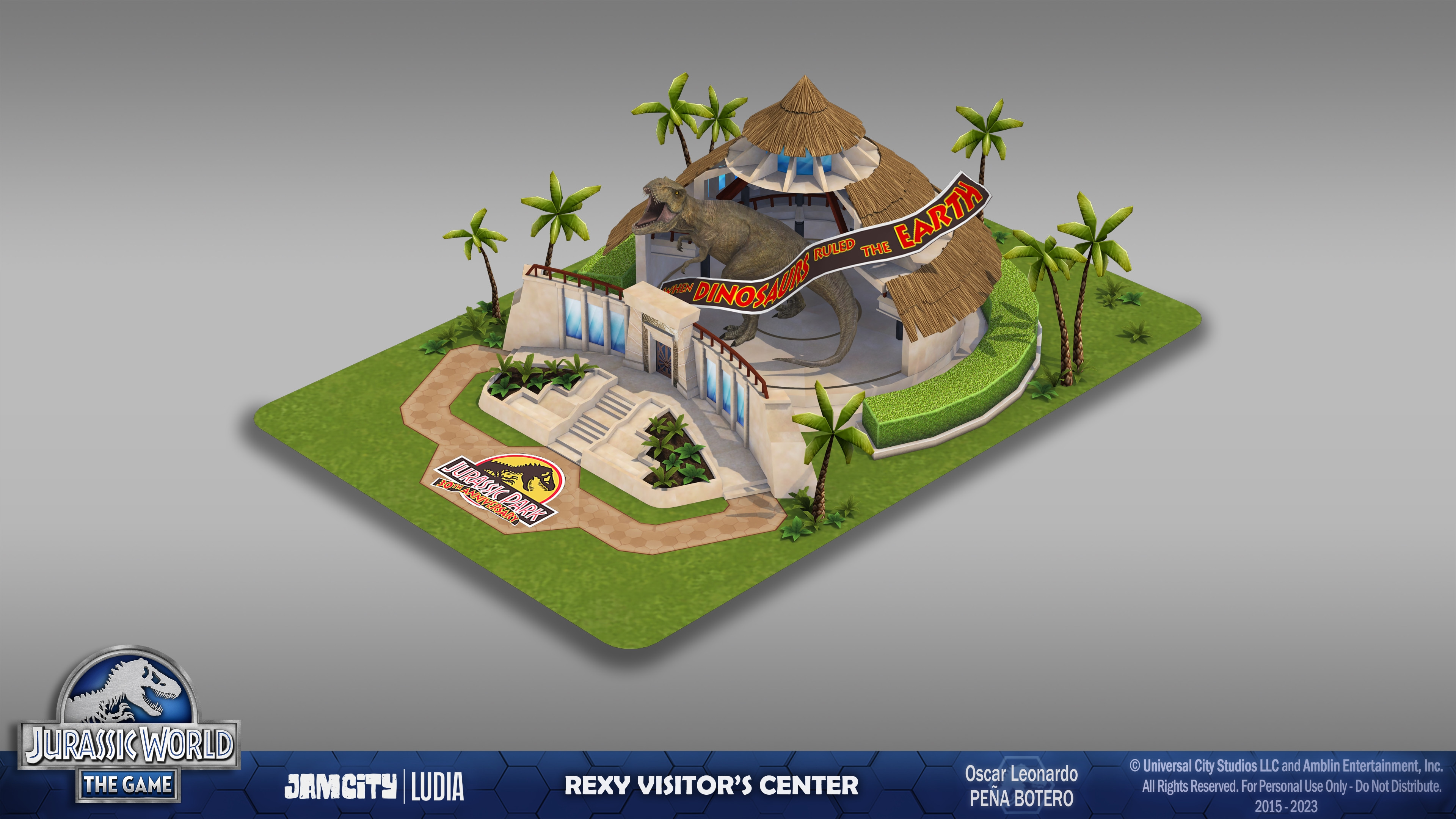 Oscar Pena - Rexy Visitor’s Center - Jurassic World: The Game