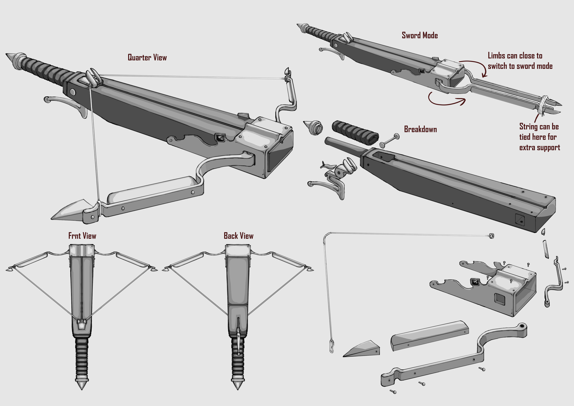 ArtStation - Melee and projectile weapons concept