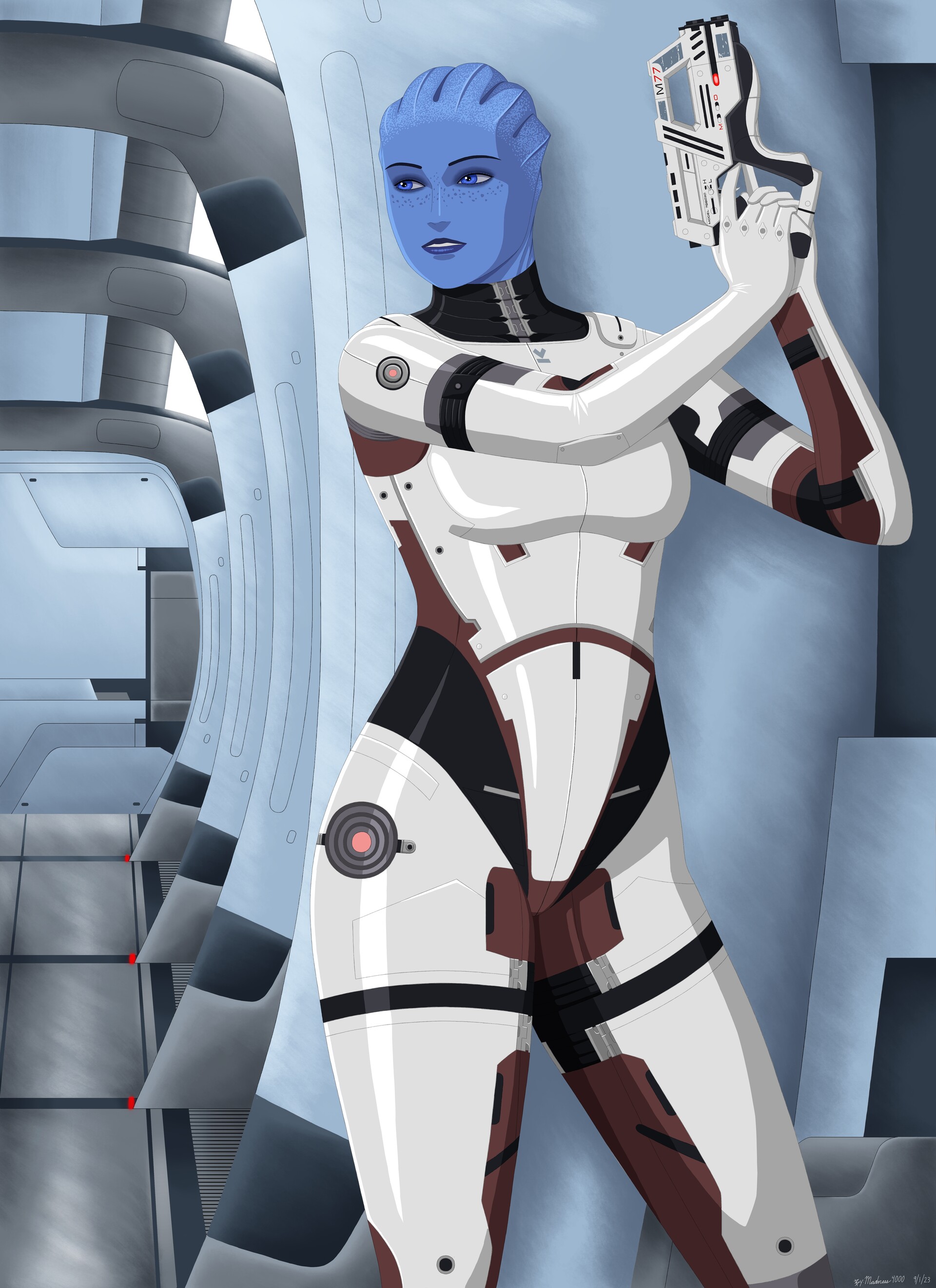 ArtStation - Liara Prepared for Battle