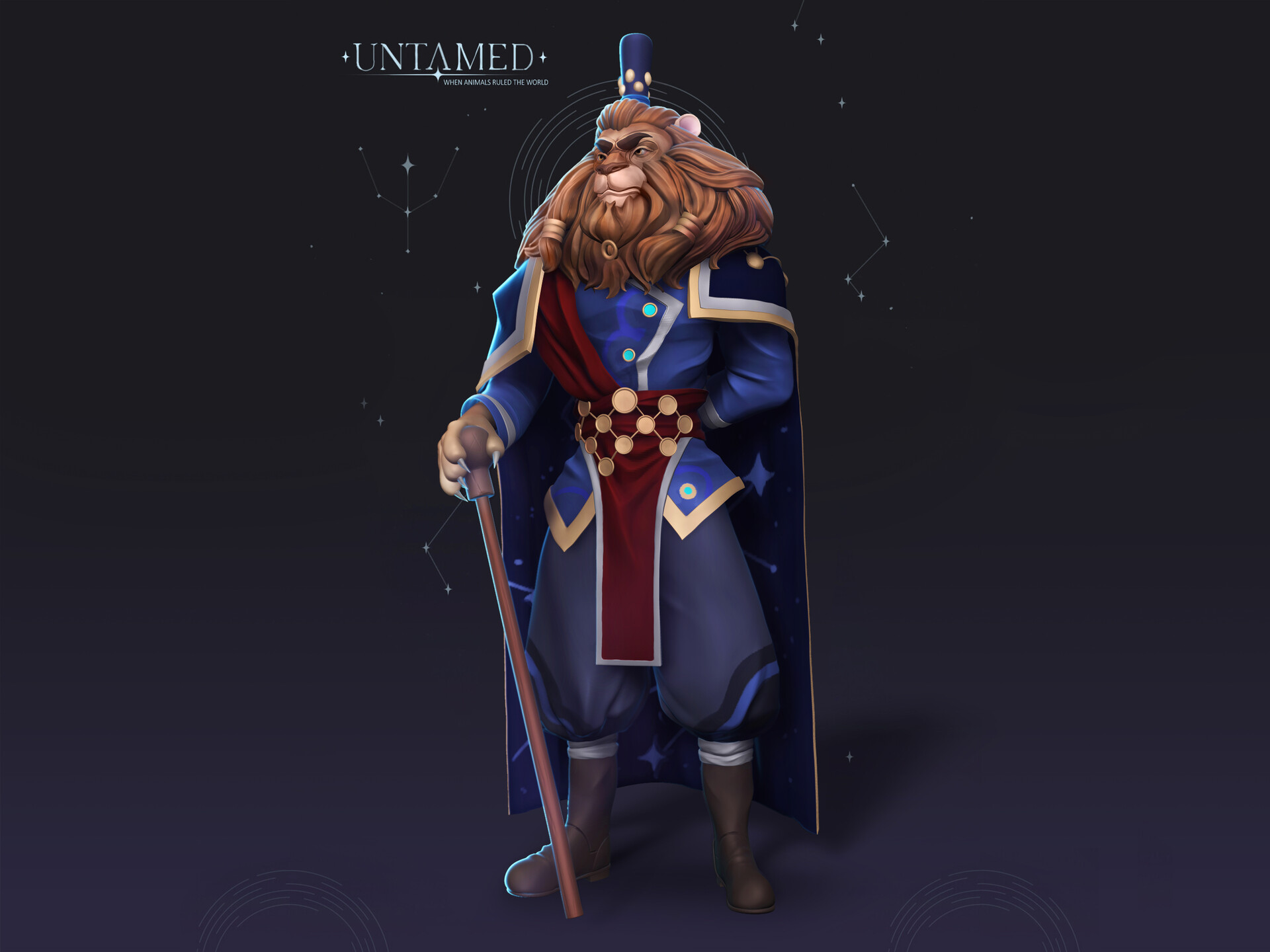 Estelle Lamy - UNTAMED: Lion Monarch - Artstation Challenge