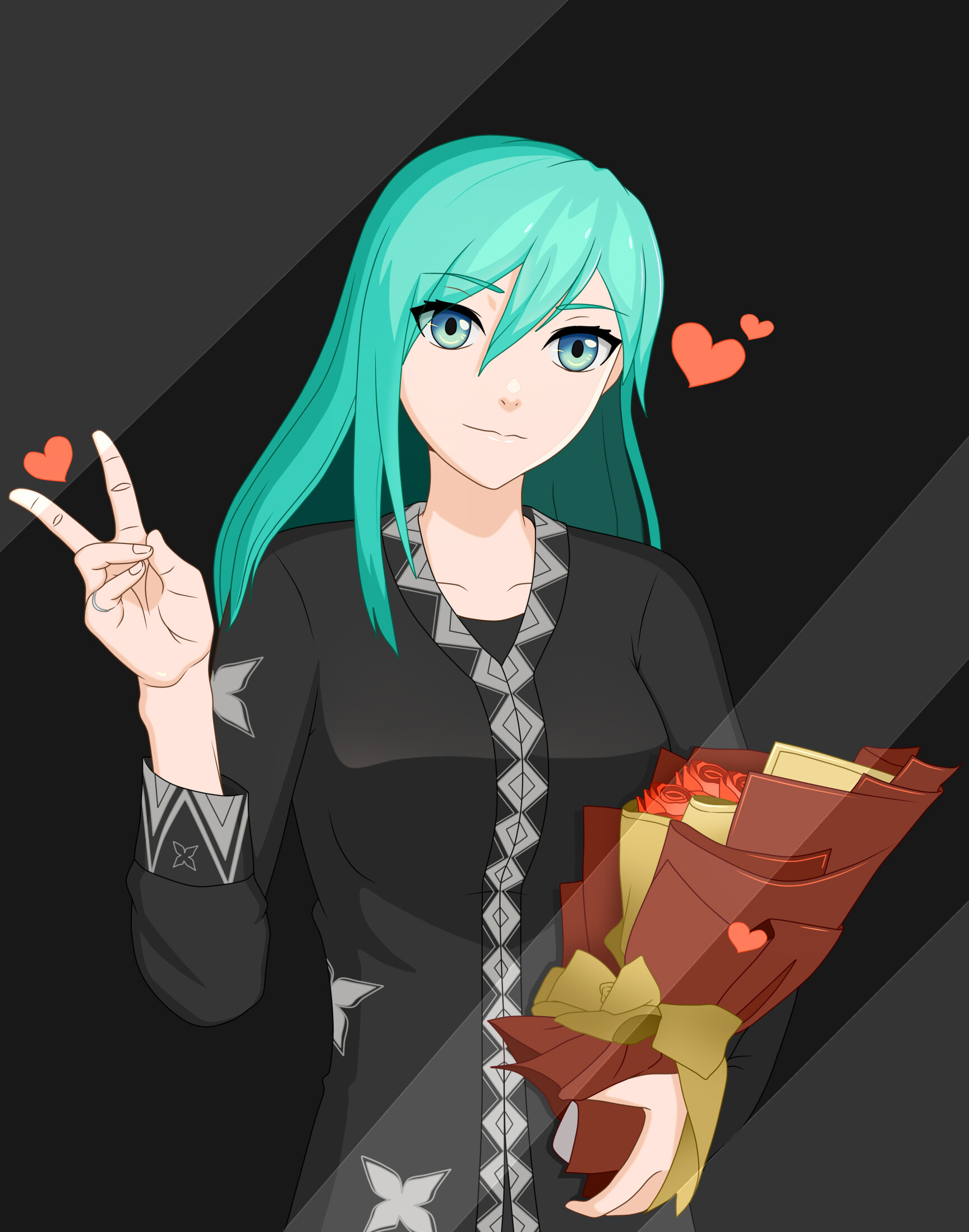 ArtStation - Hatsune Miku in Baju Kebaya by Lonewolf1012~