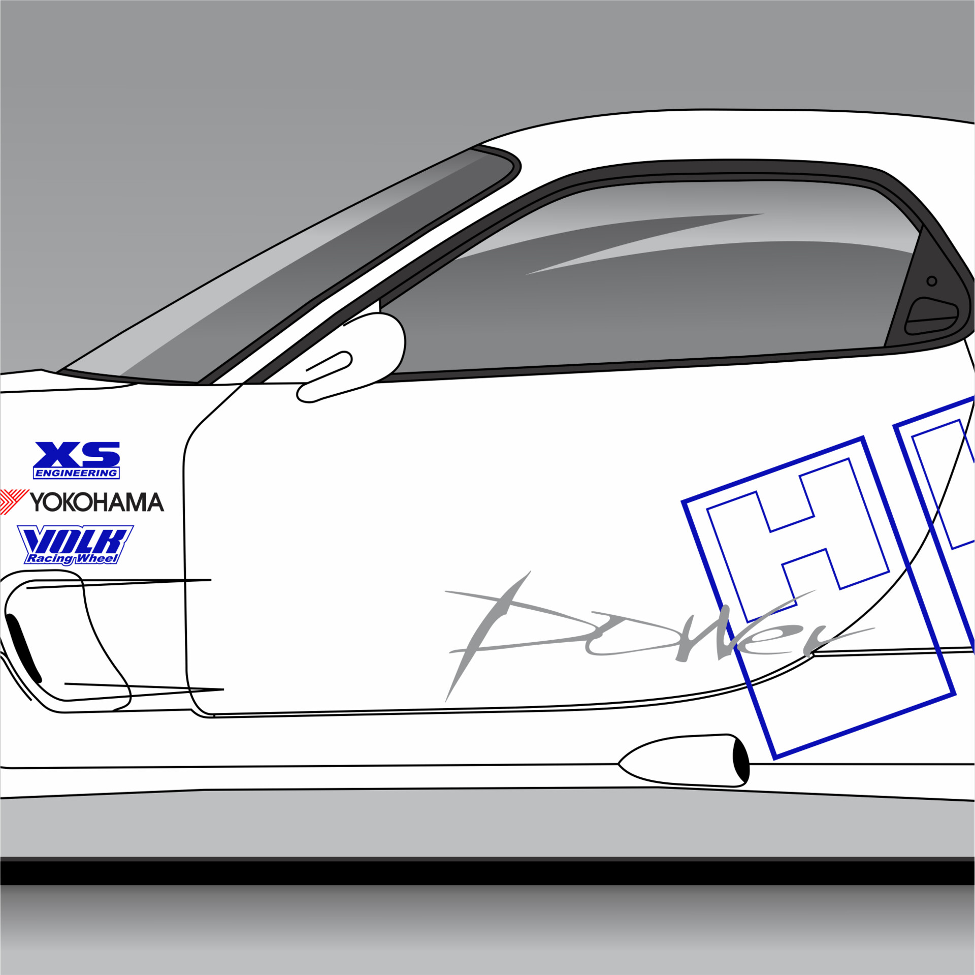 ArtStation - arte decal Mazda RX7 1993 “Fast & Furious''