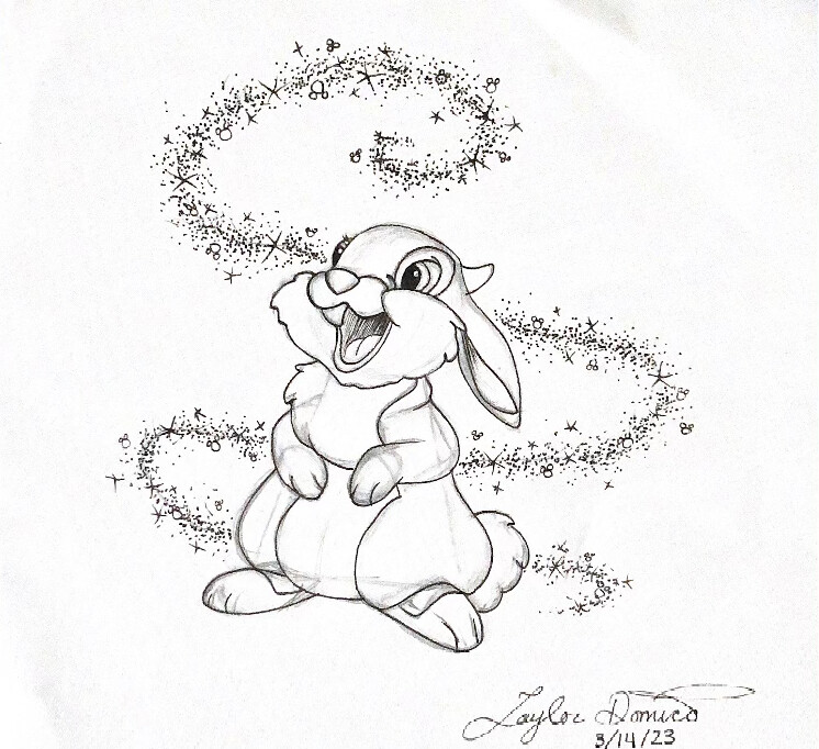 thumper drawing easy