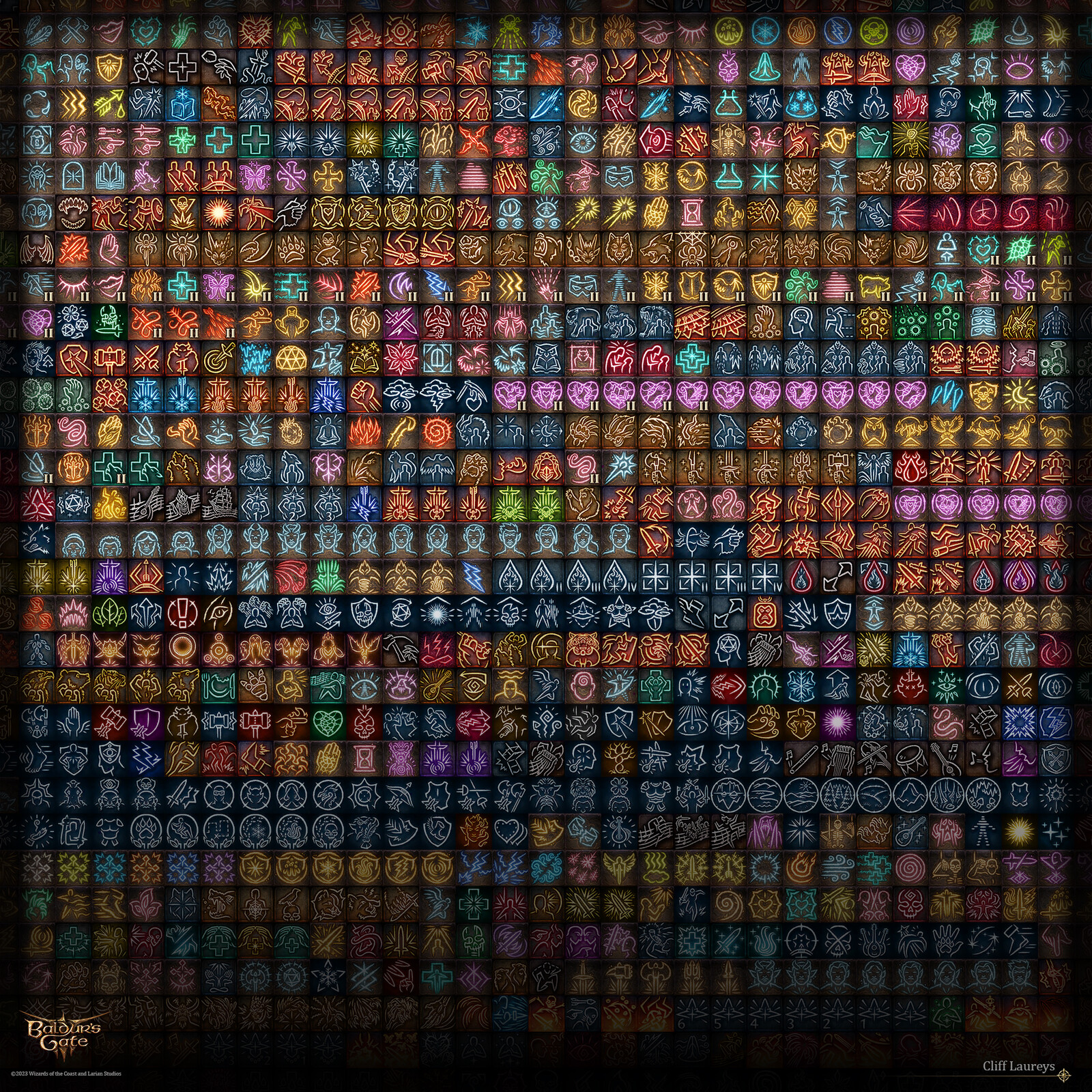 Cliff Laureys - Baldur's Gate 3 skill icons