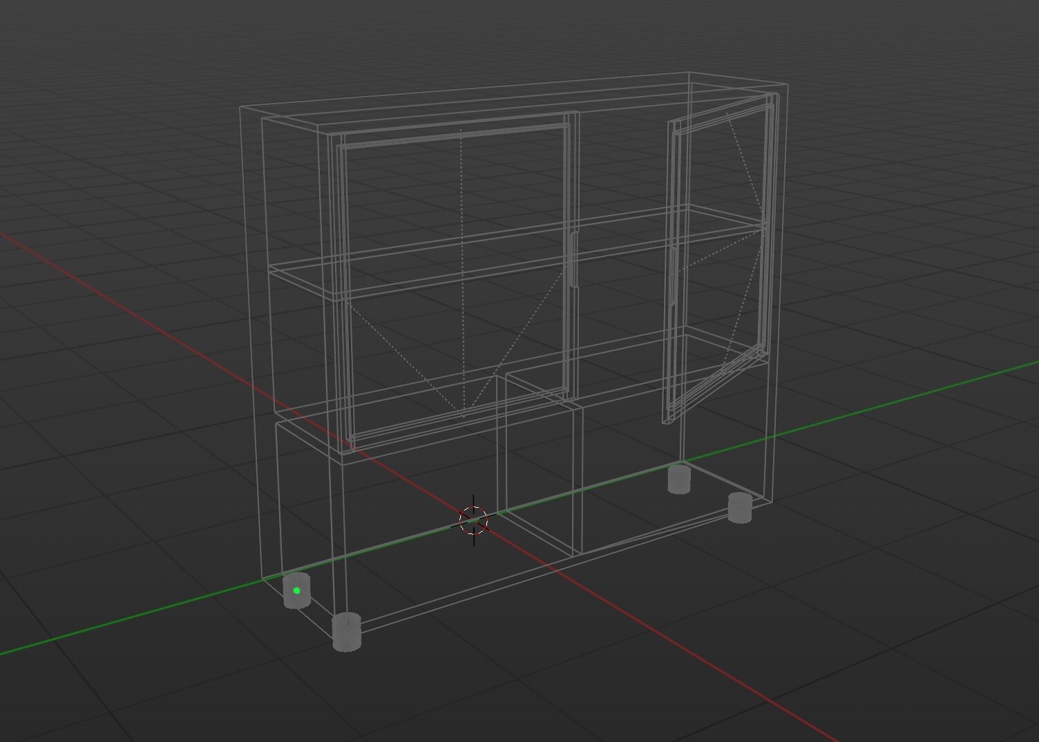 ArtStation - Credenza - blueprint practice