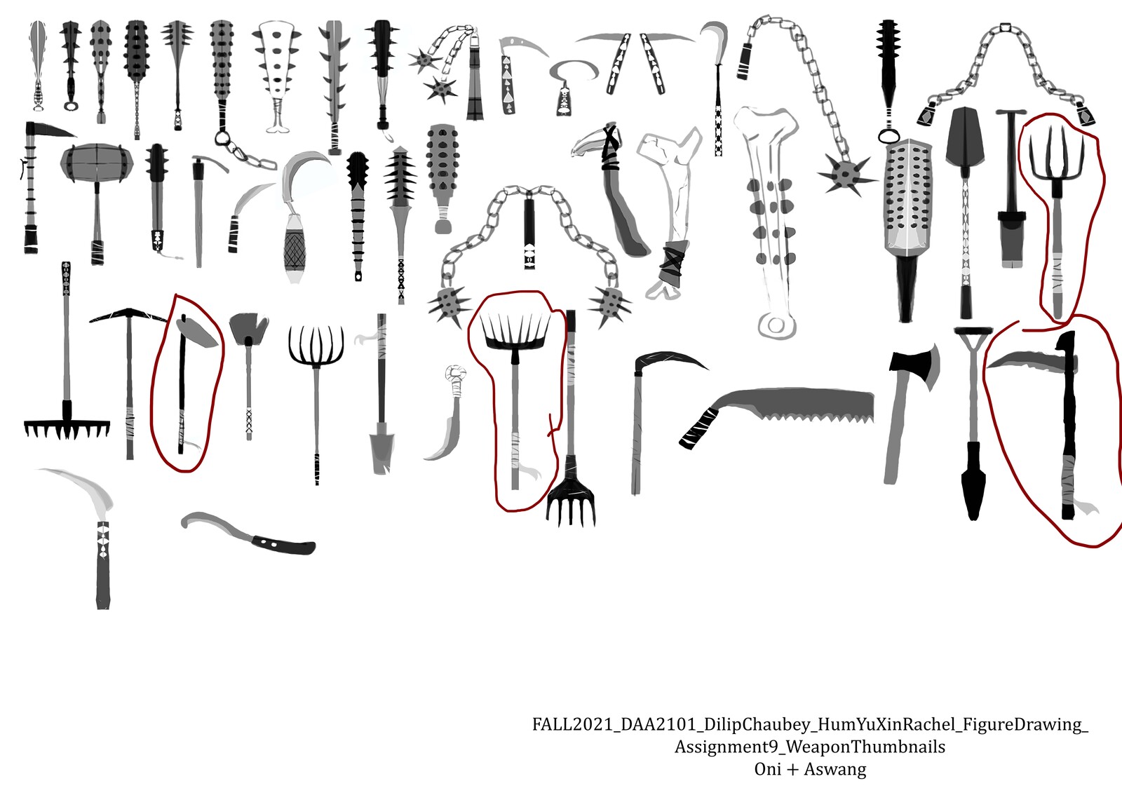 Rachel Hum - Oni + Aswang Character Design