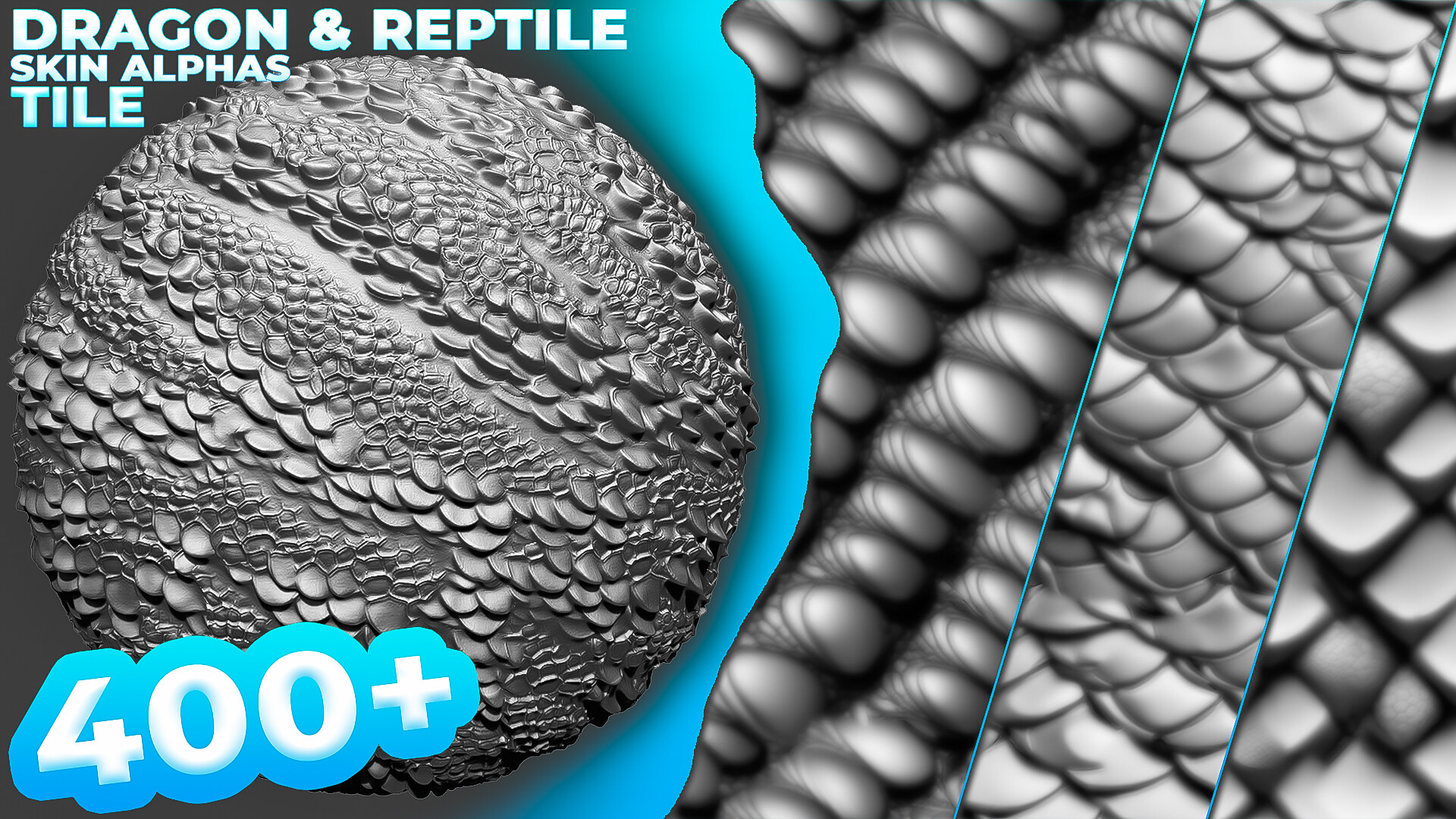 ArtStation - 400+ Tileable Reptile, Dragon, Snake Skin Alphas for ...