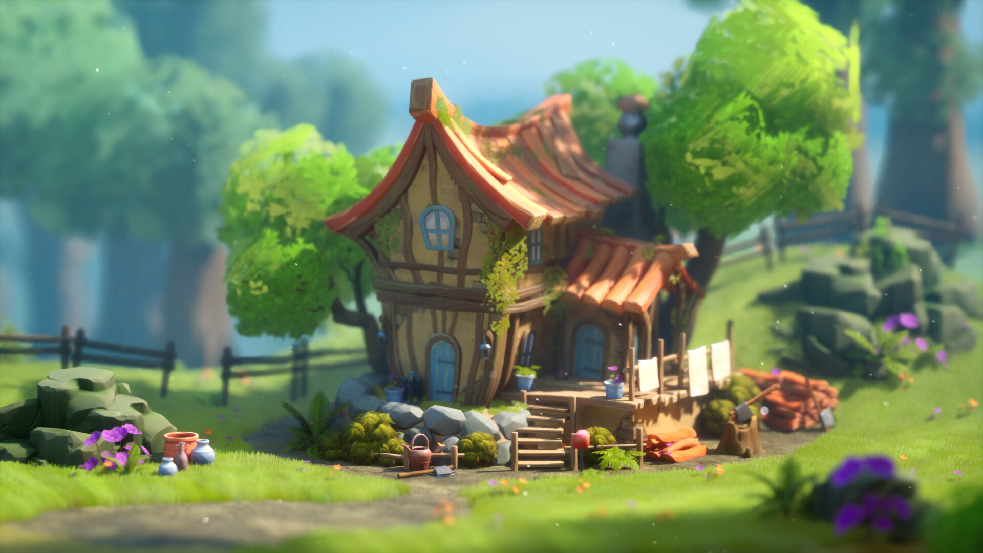 ArtStation - stylized house level design