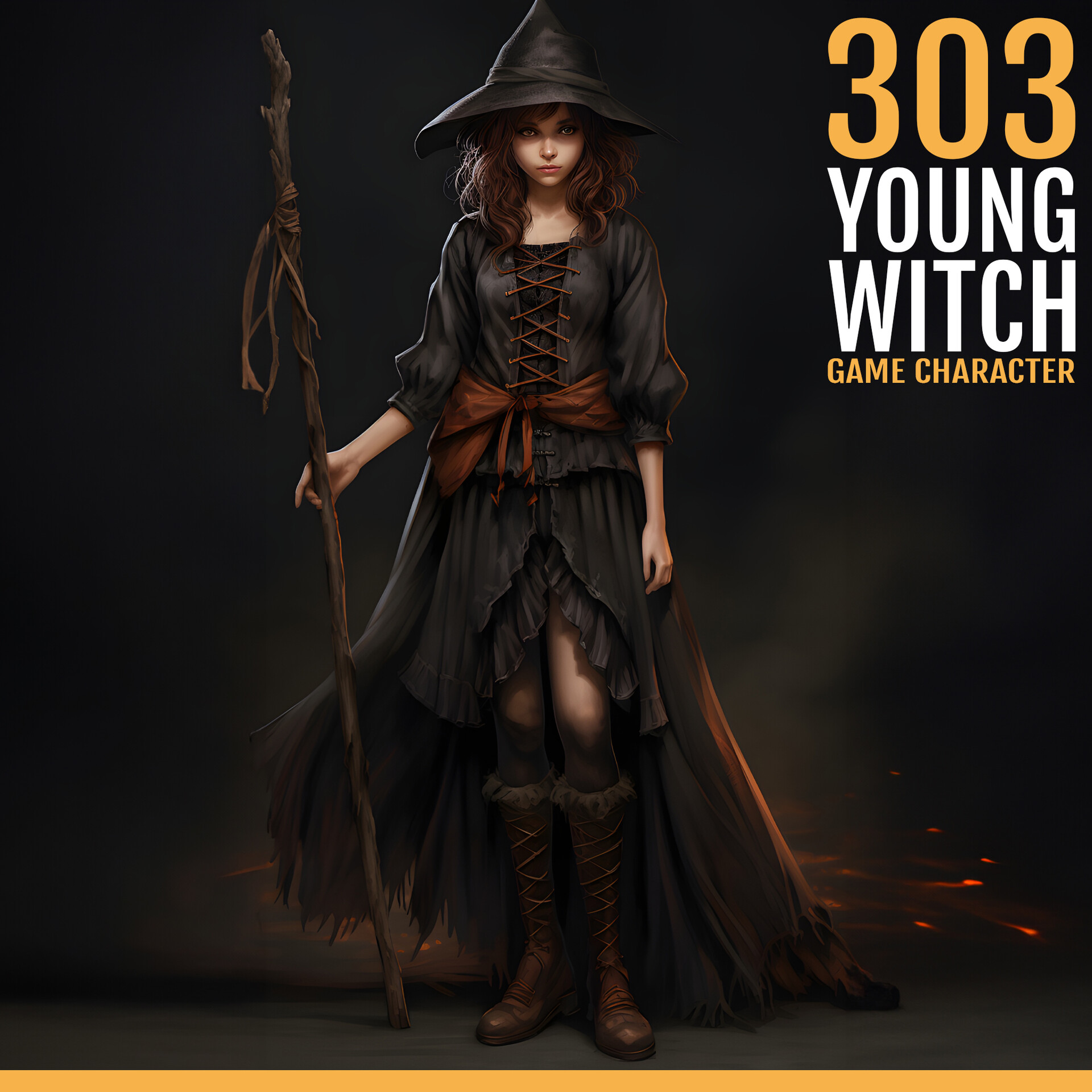 ArtStation - 303 Young Witch Character