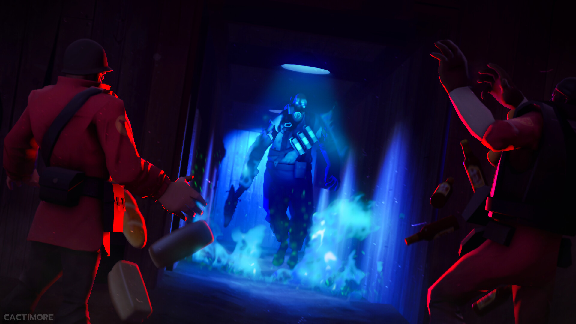 ArtStation - Blue corridor