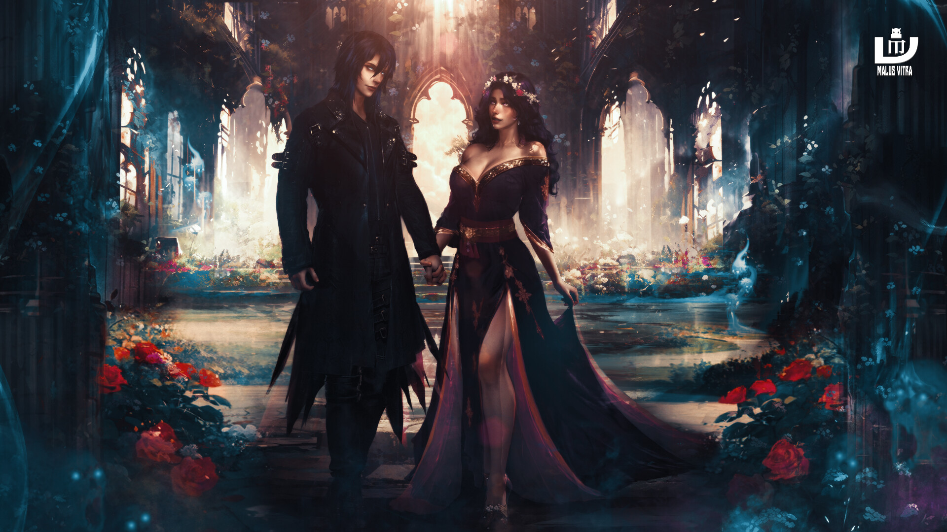 Alex Villamayor - Couple commission (rework and illustration) fantasy theme