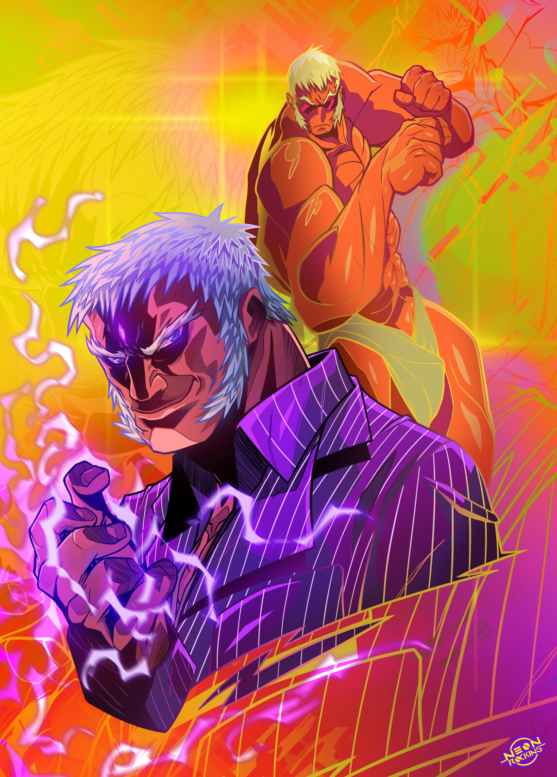David Velasquez - Urien - Commission ( Street Fighter character )