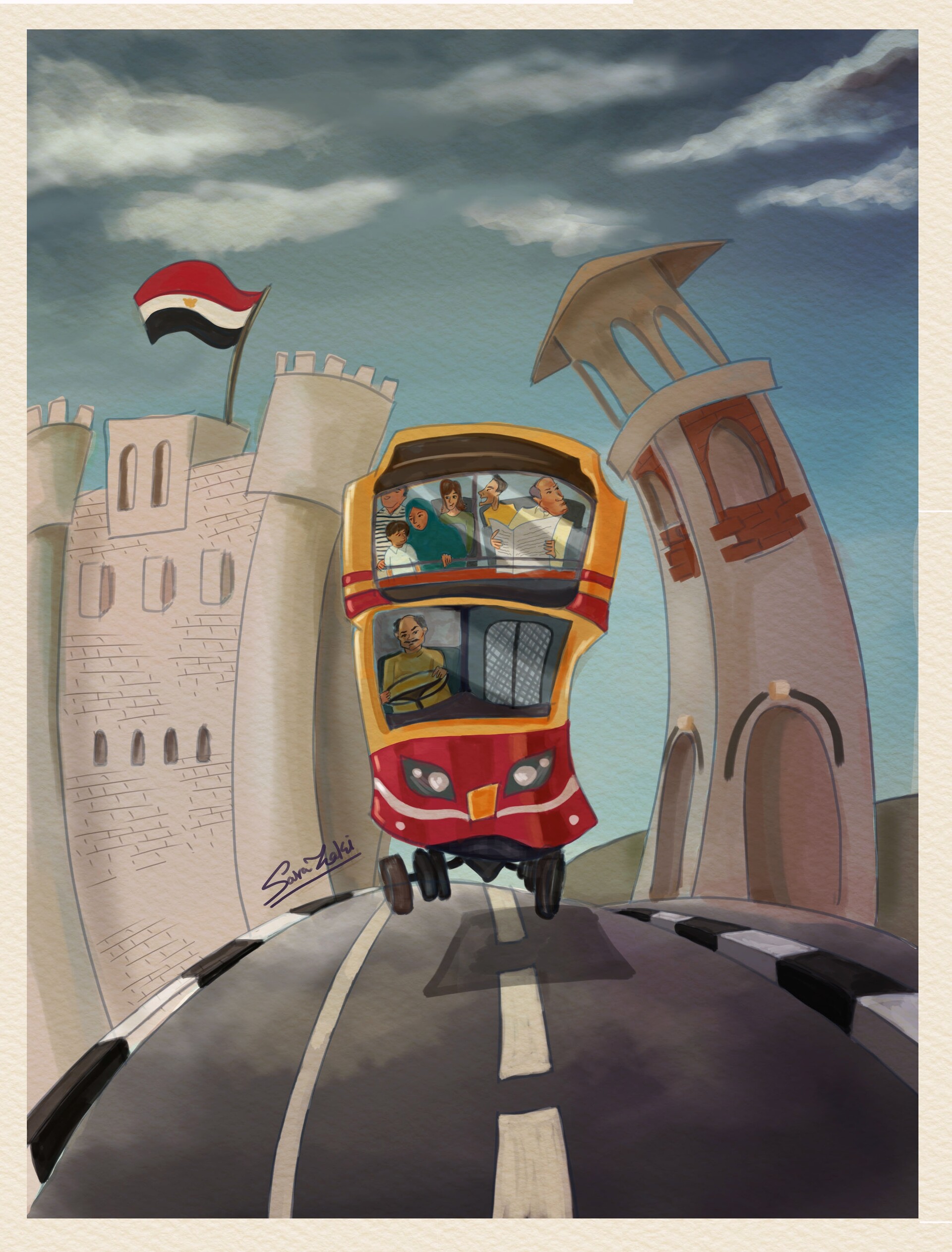 ArtStation - Stroll on the corniche of Alexandria