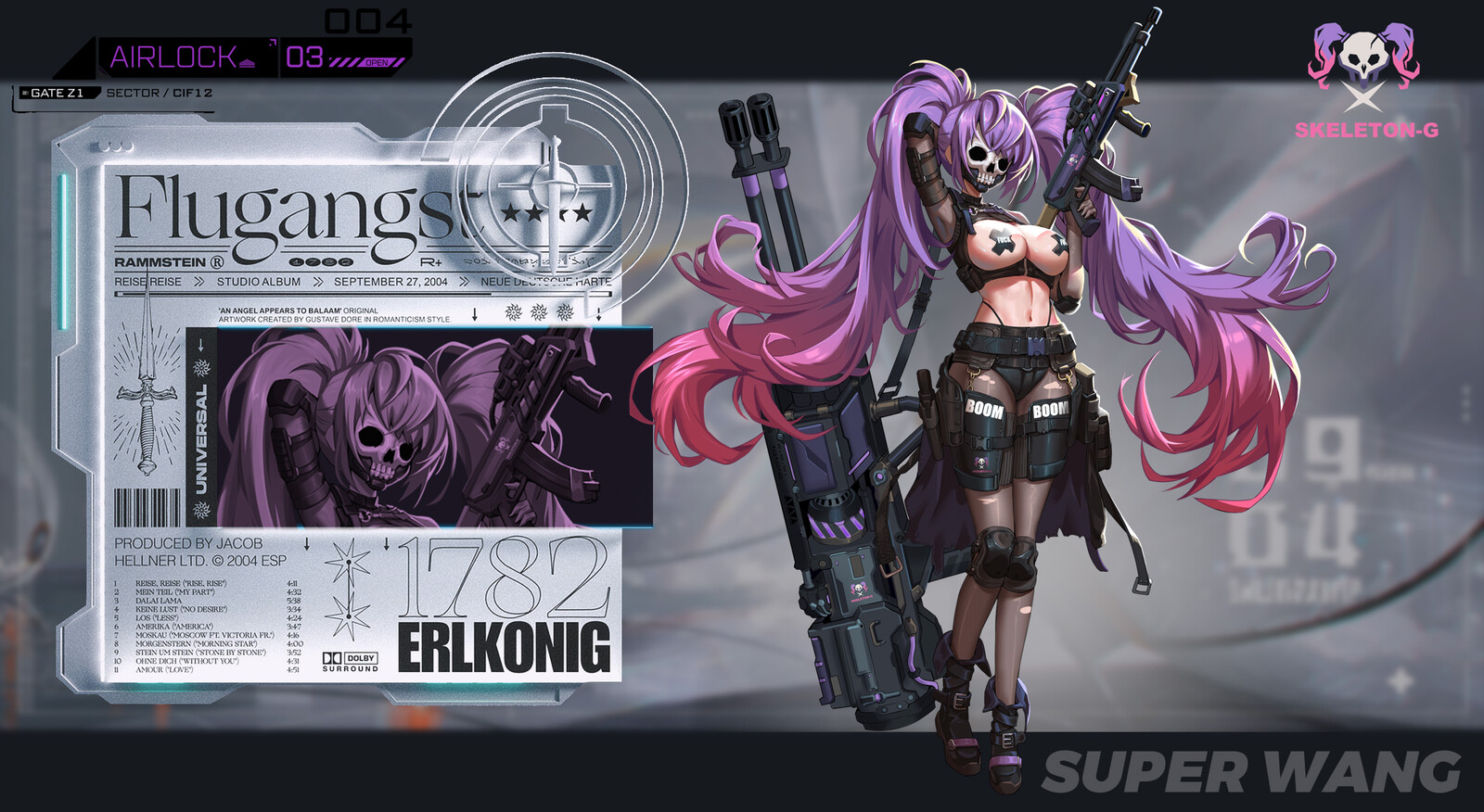 Honglei Wang - 作战女仆计划：人物设计