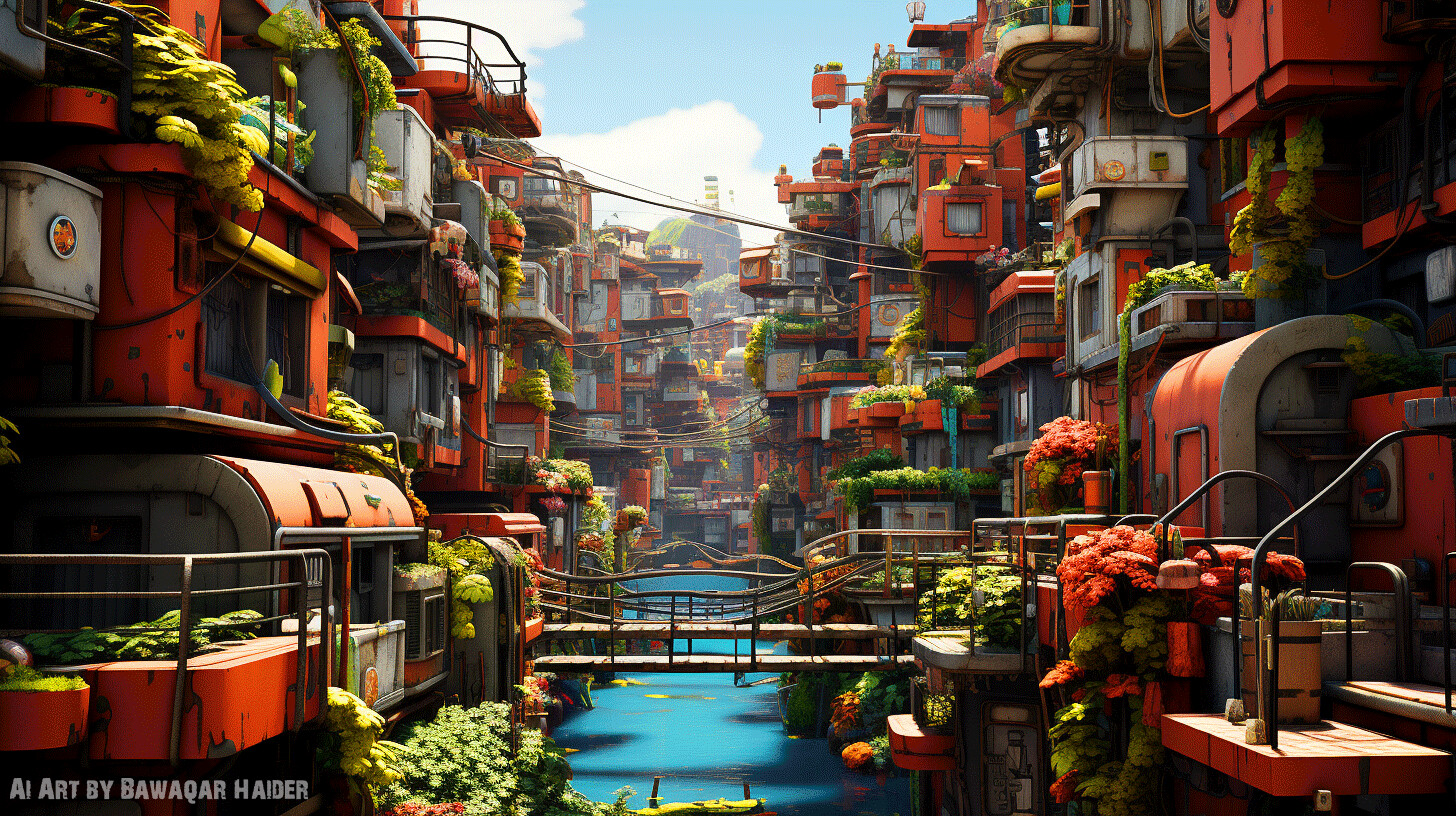 ArtStation - Whimsical Cityscape - Concept Artwork