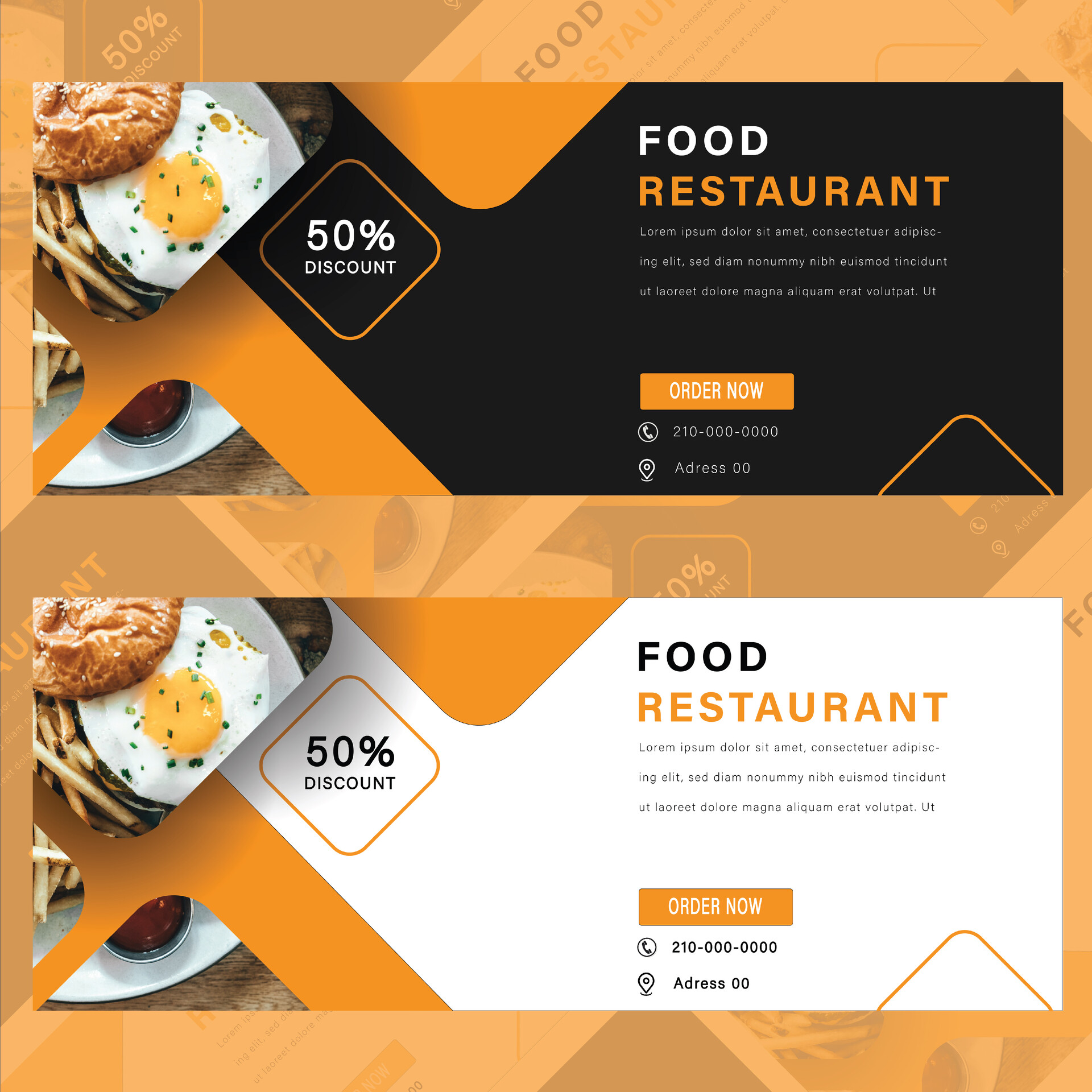 ArtStation - Restaurant banners