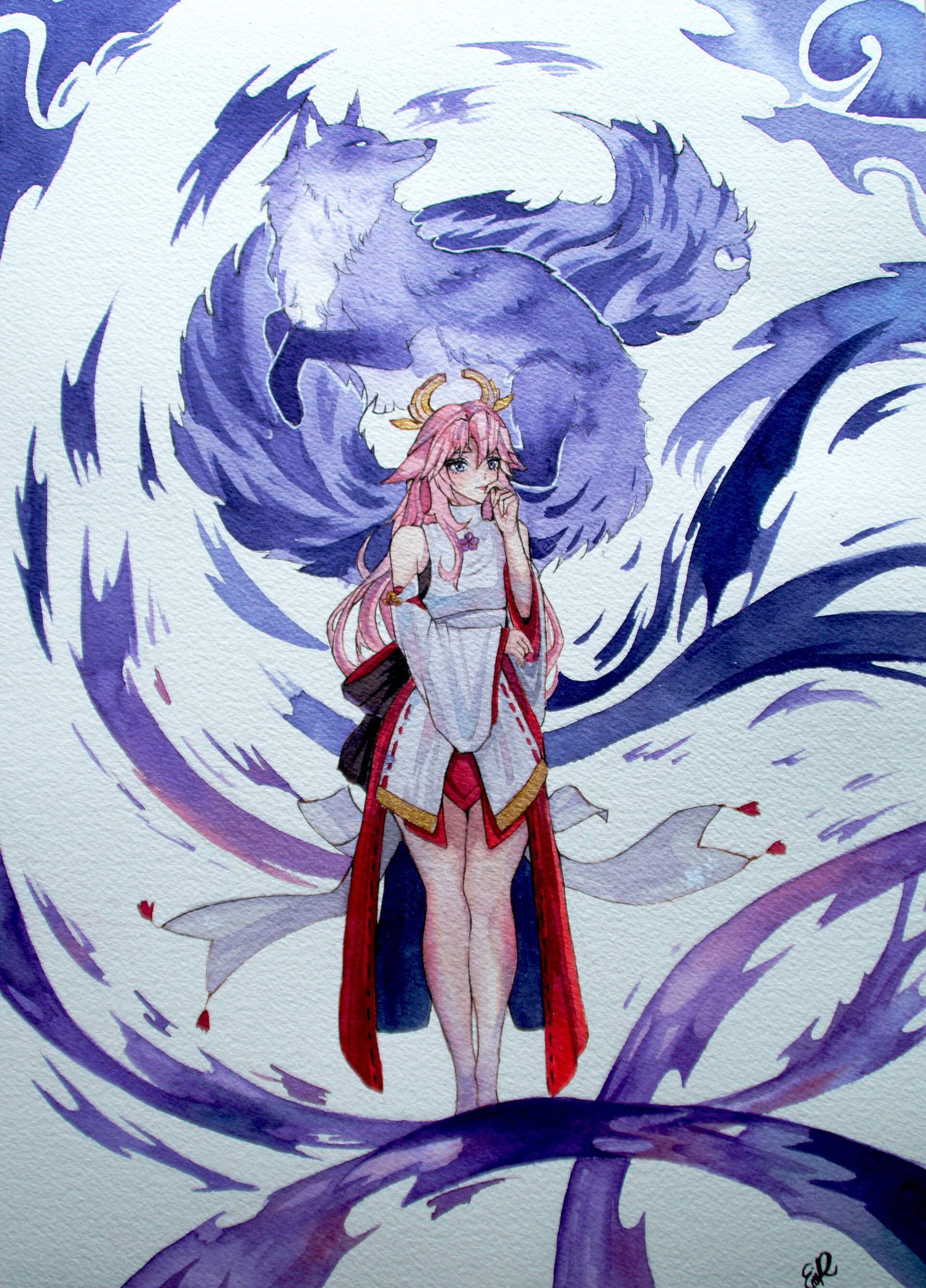 ArtStation - Yae Miko (Genshin Impact)