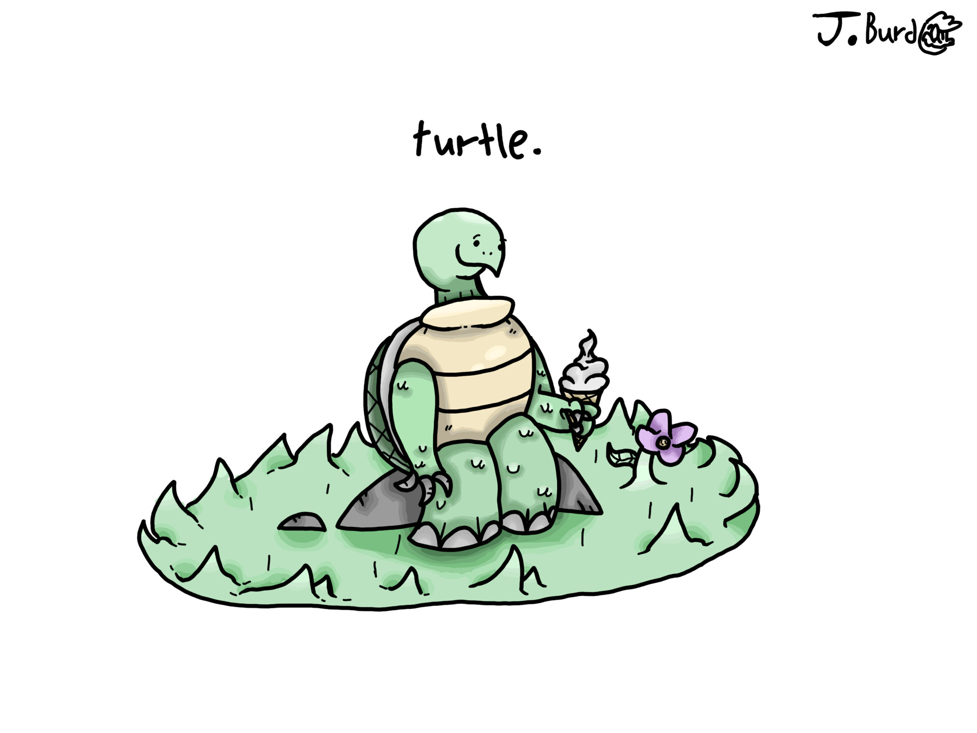 ArtStation - Ice cream turtle