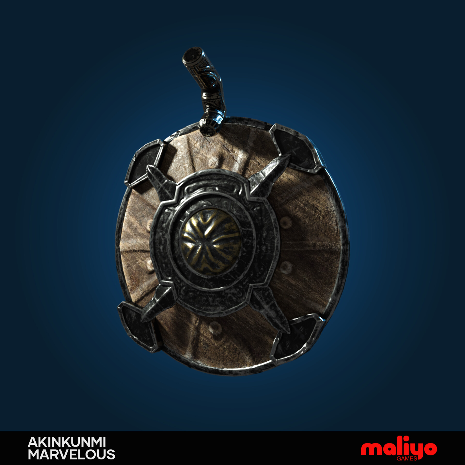 ArtStation - Detailed 3D Shield Model