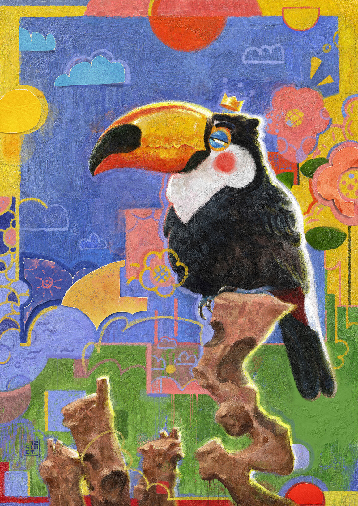 12Sloem | Art - Toucan in Abstraction