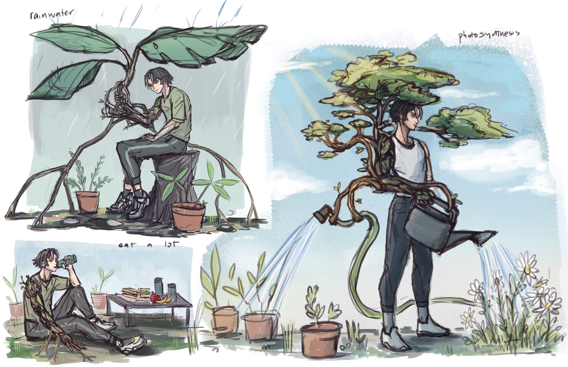 Jorden Prussing - The Forest, a character with plant based powers