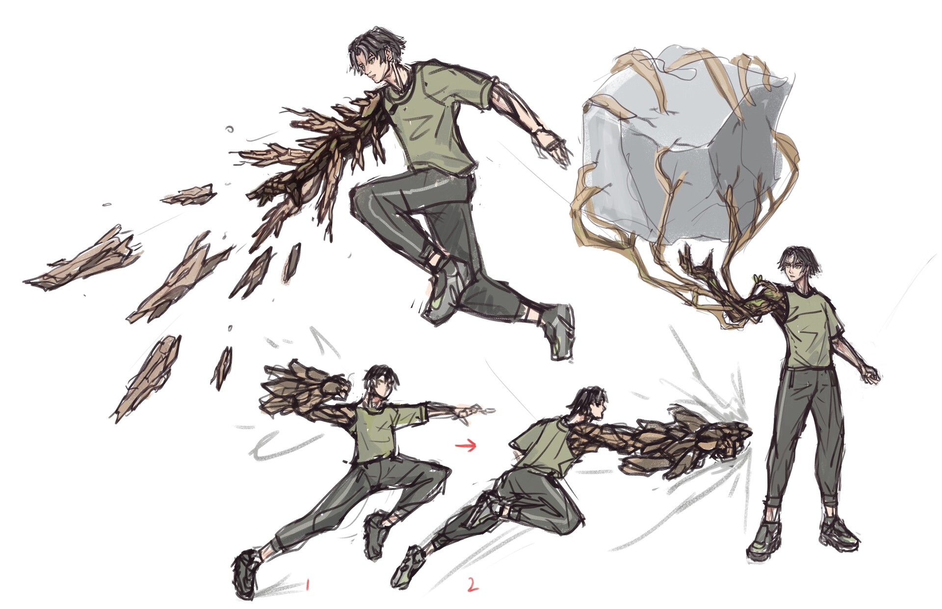 Jorden Prussing - The Forest, a character with plant based powers