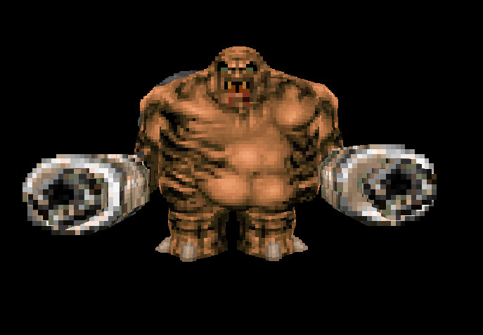 ArtStation - Mancubus from Doom II