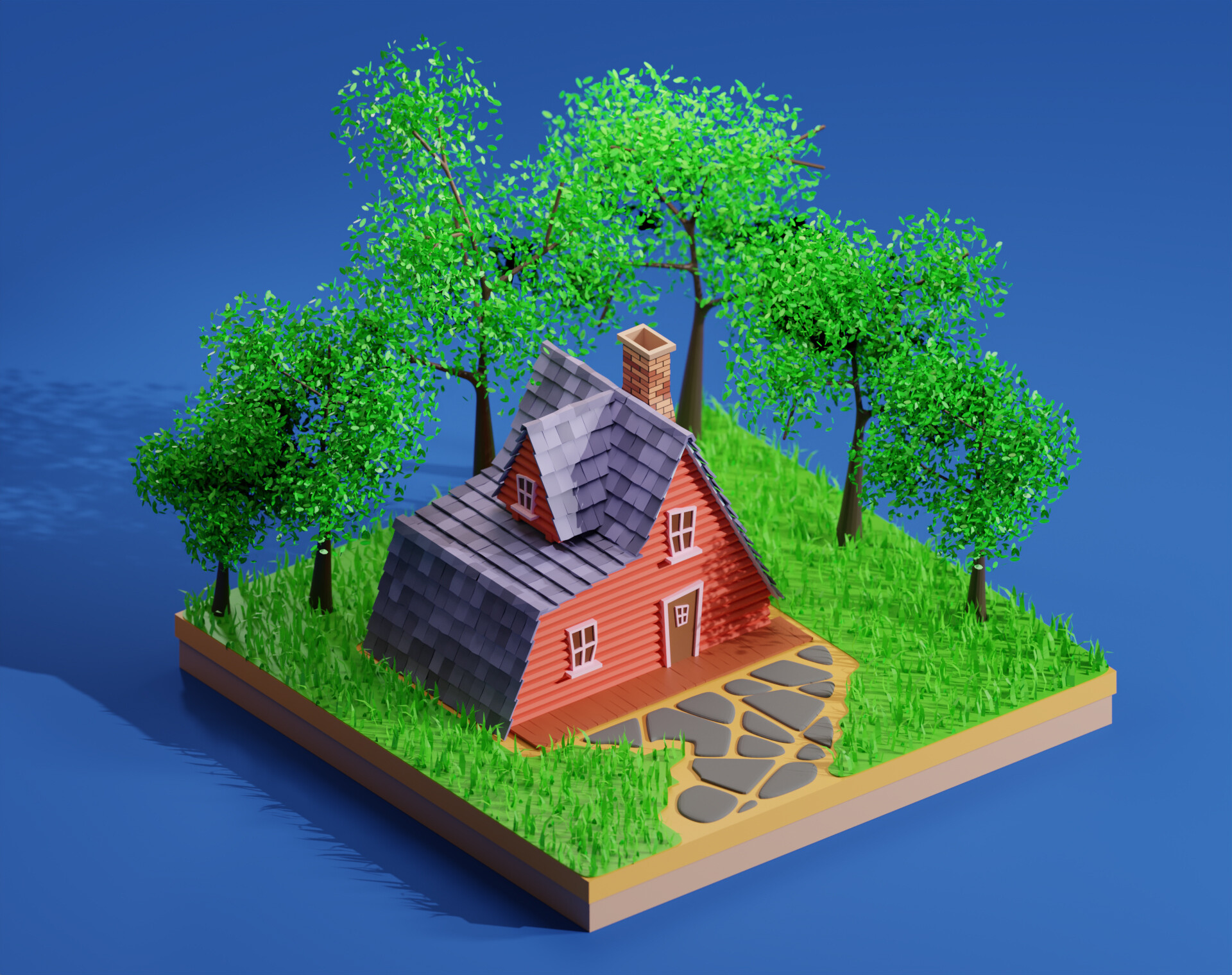 ArtStation - stylized house