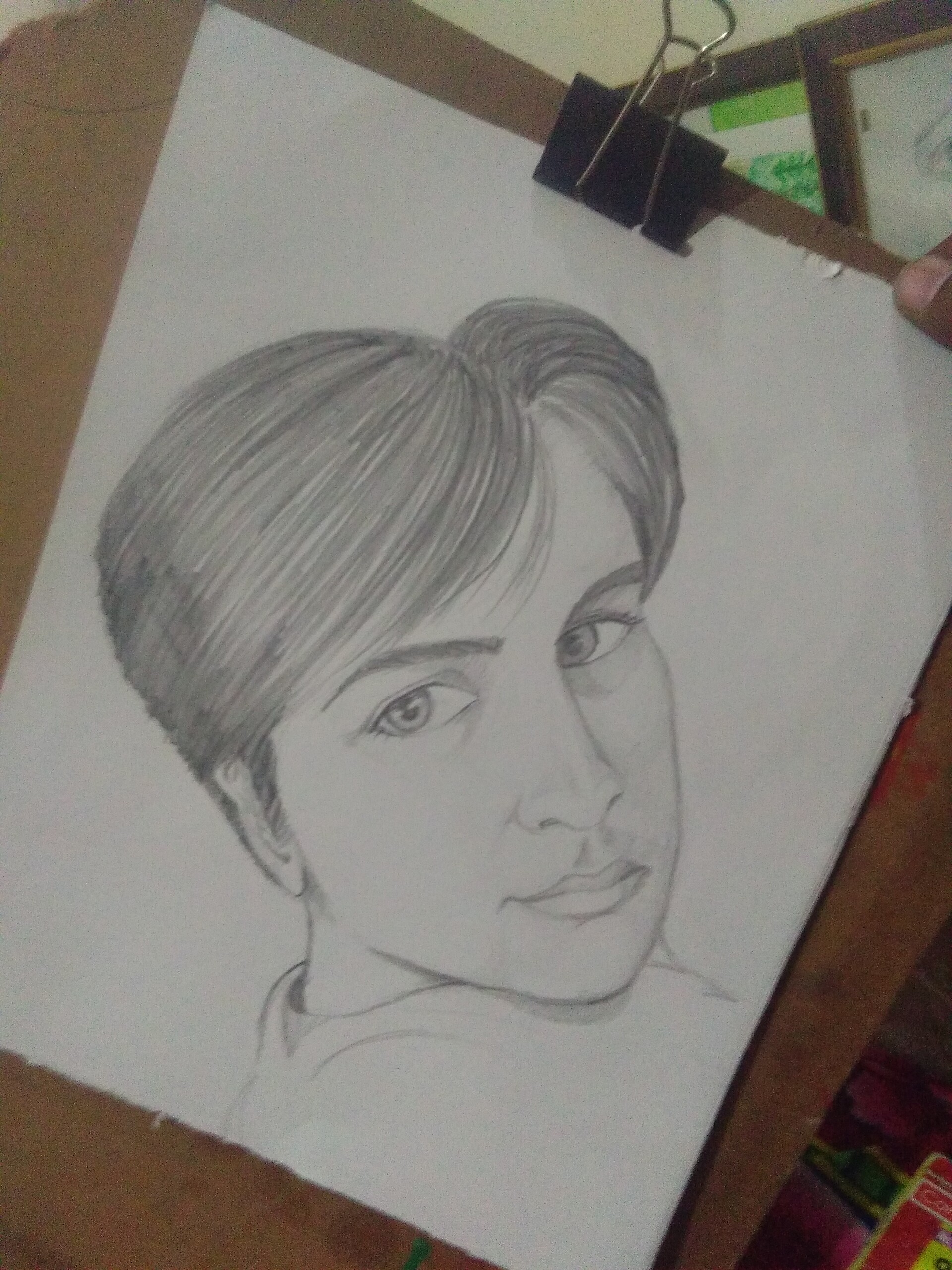 ArtStation - Boy's face Sketch by HB pencil