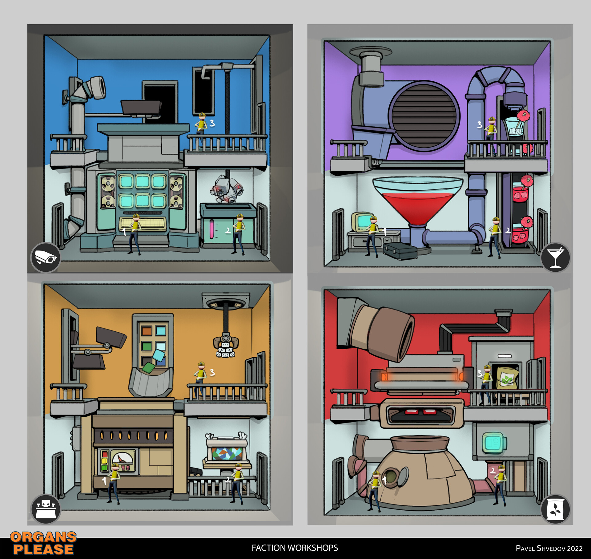 Pavel Shvedov - Organs Please: Factory concepts (2021-2022)