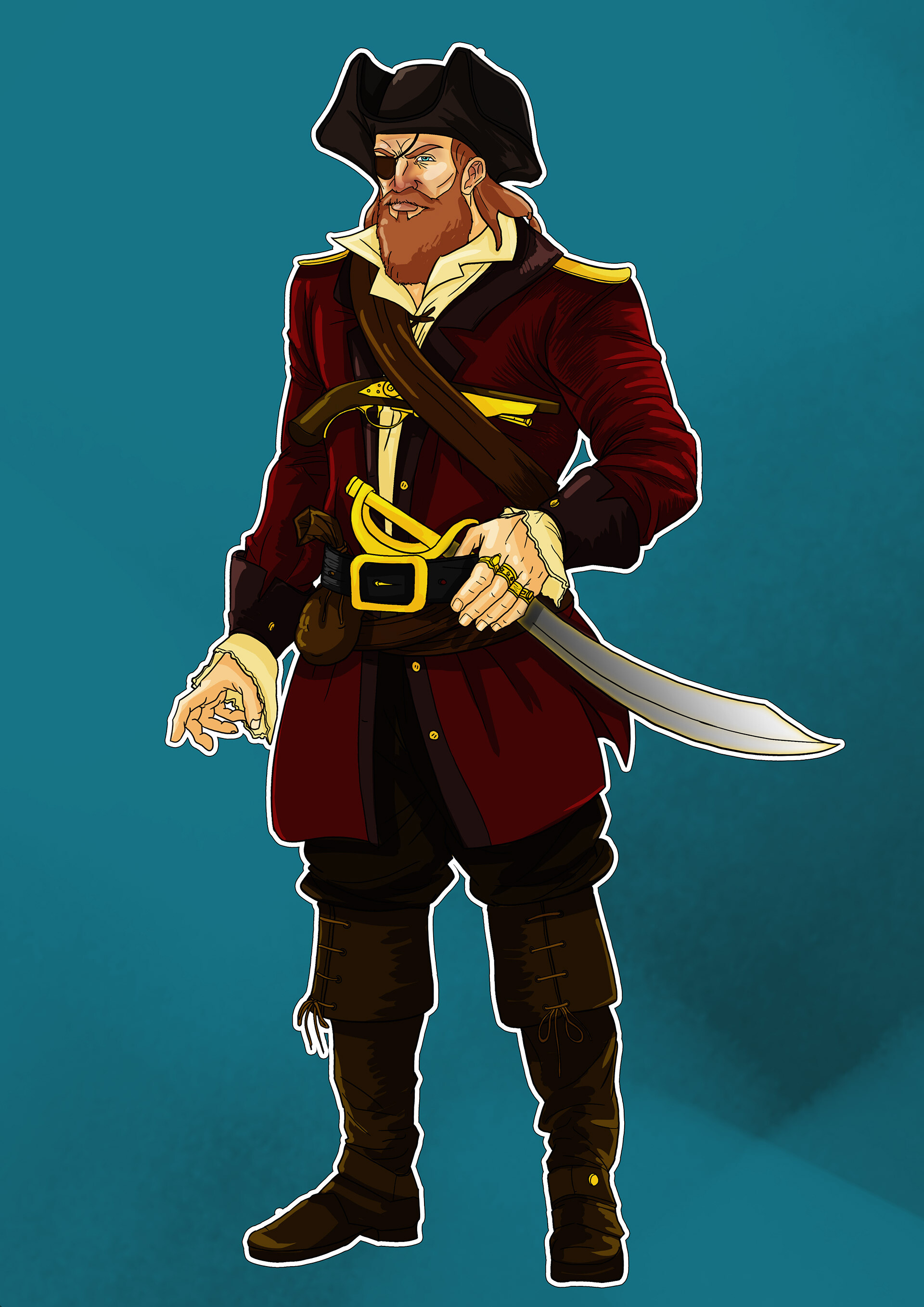 ArtStation - Pirate Digital painting James