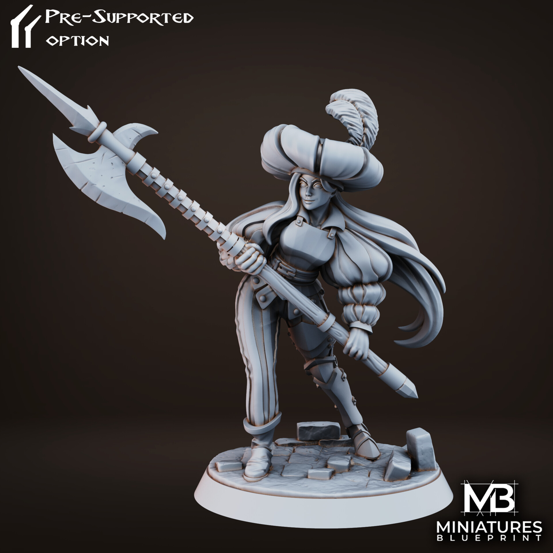Miniatures Blueprint - Females Knight