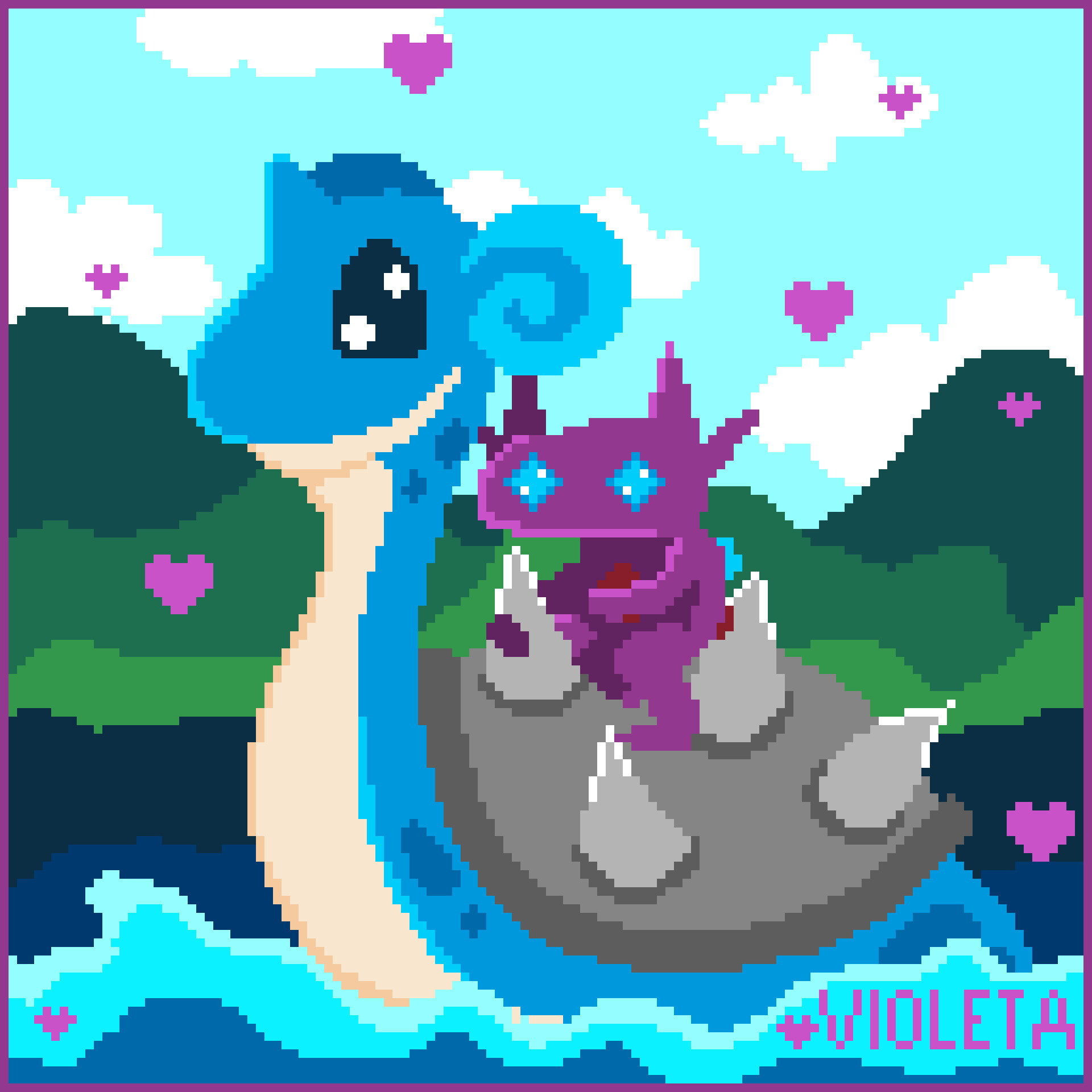 ArtStation - Pokemon Pixel Art - "Free Ride"