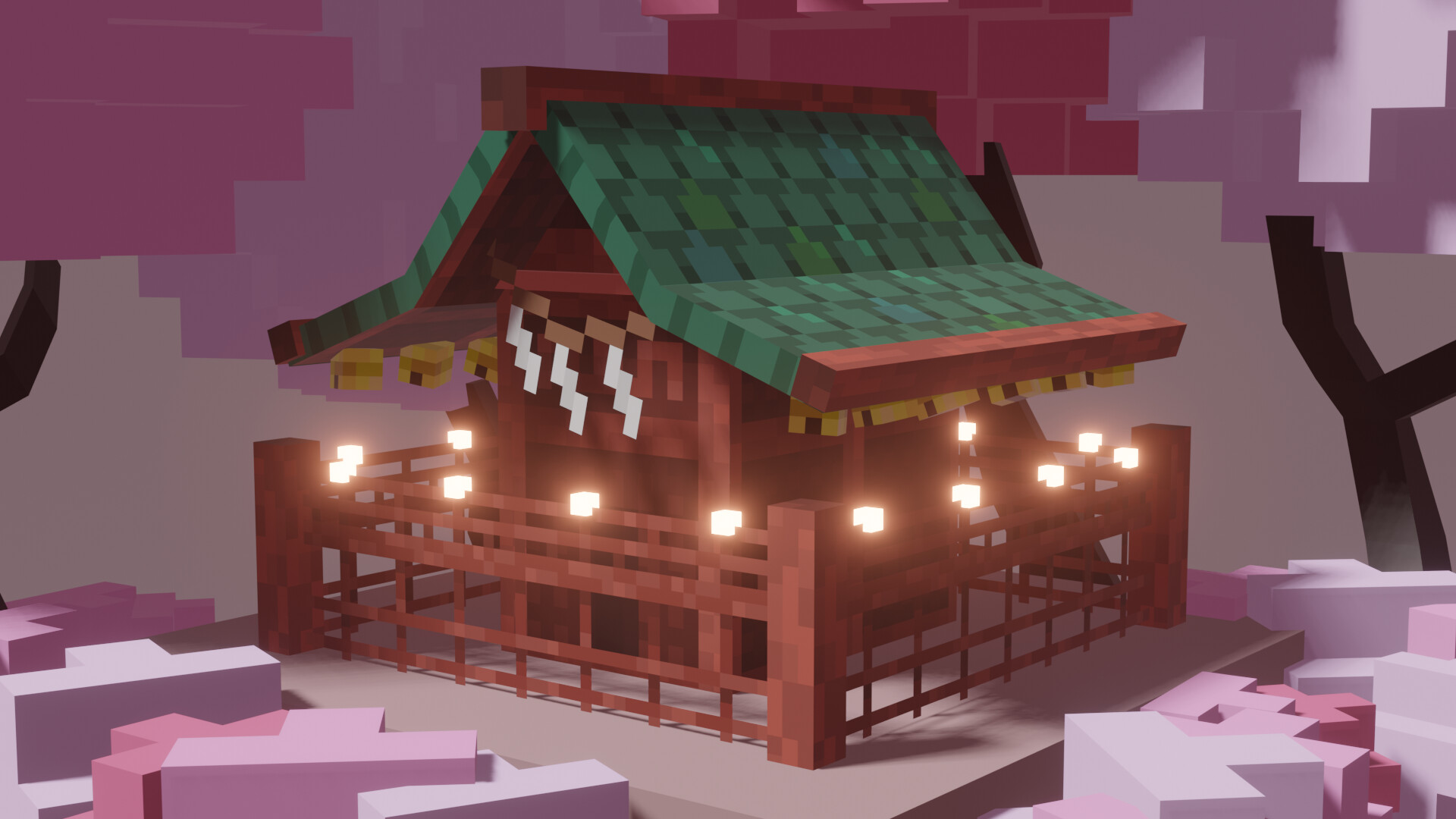 ArtStation - Japanese Pixel Shrine