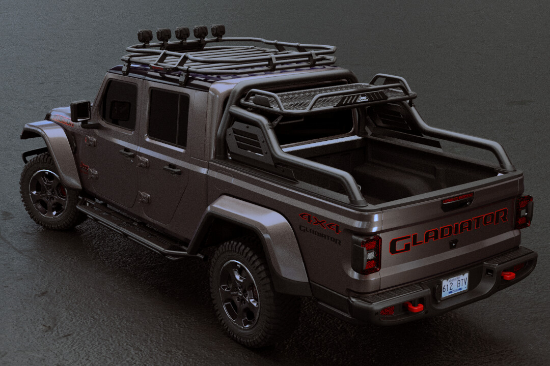 ArtStation - Jeep gladiator final result