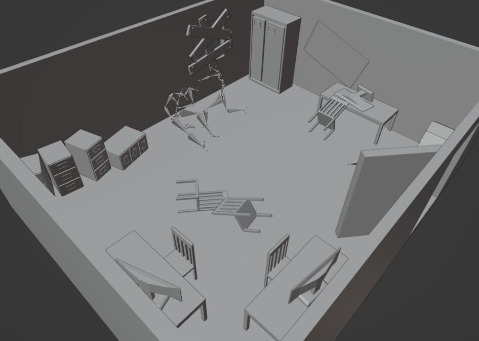 ArtStation - Apocalypse Office Room (WIP)