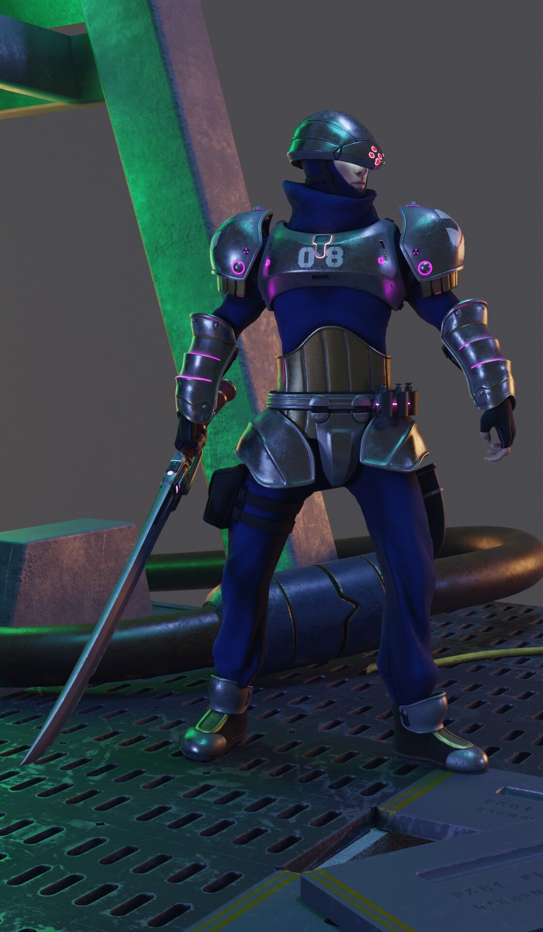 Edouard Angebault 3D Artist - Final Fantasy VIII Galbadian Soldier ...