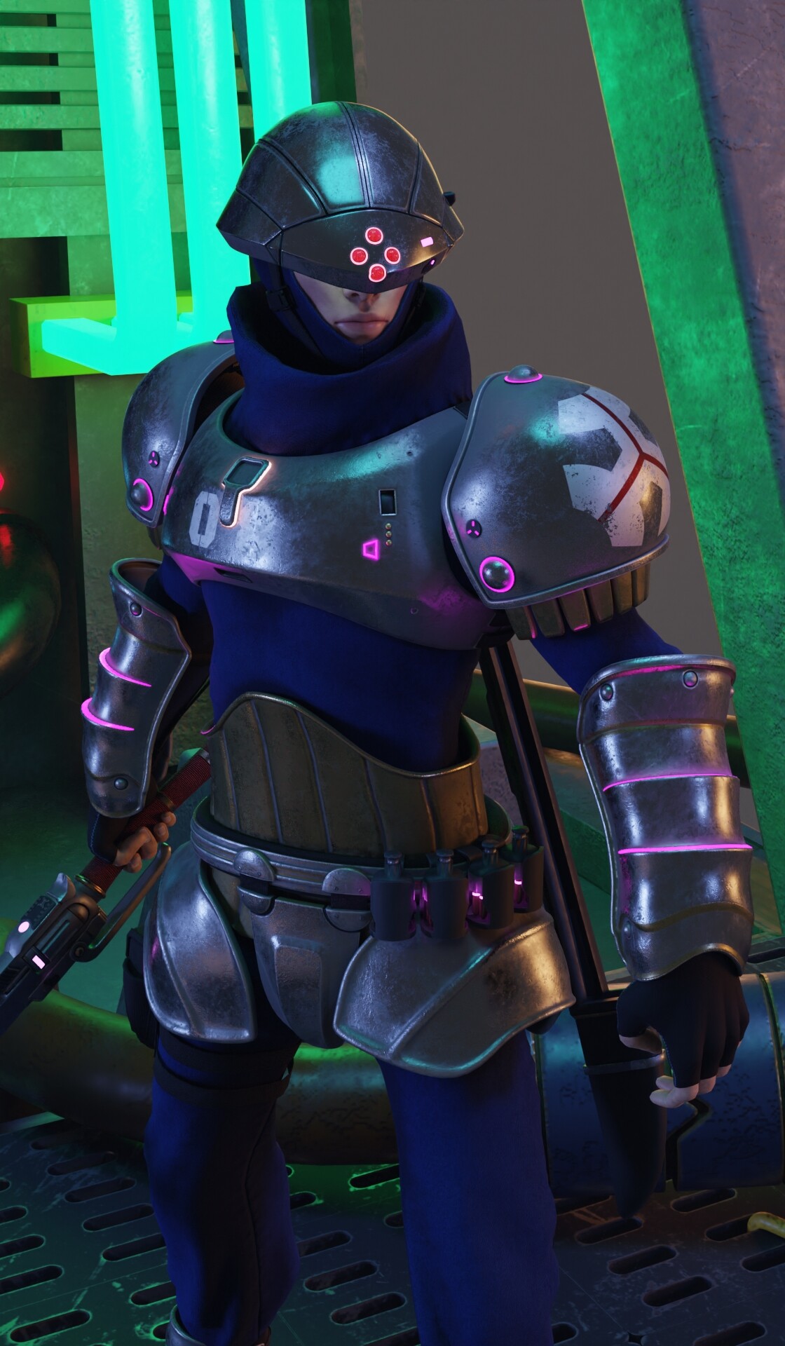 Edouard Angebault 3D Artist - Final Fantasy VIII Galbadian Soldier ...