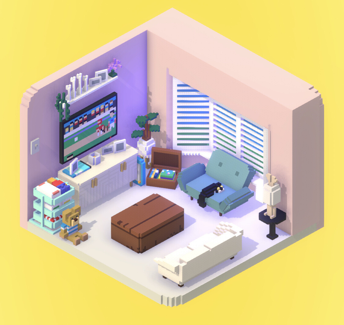 ArtStation - My family lounge