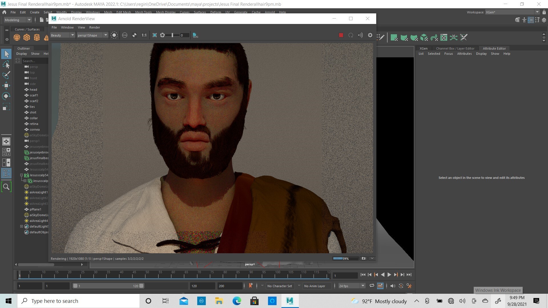 Regina - 3D Jesus - my first sculpt
