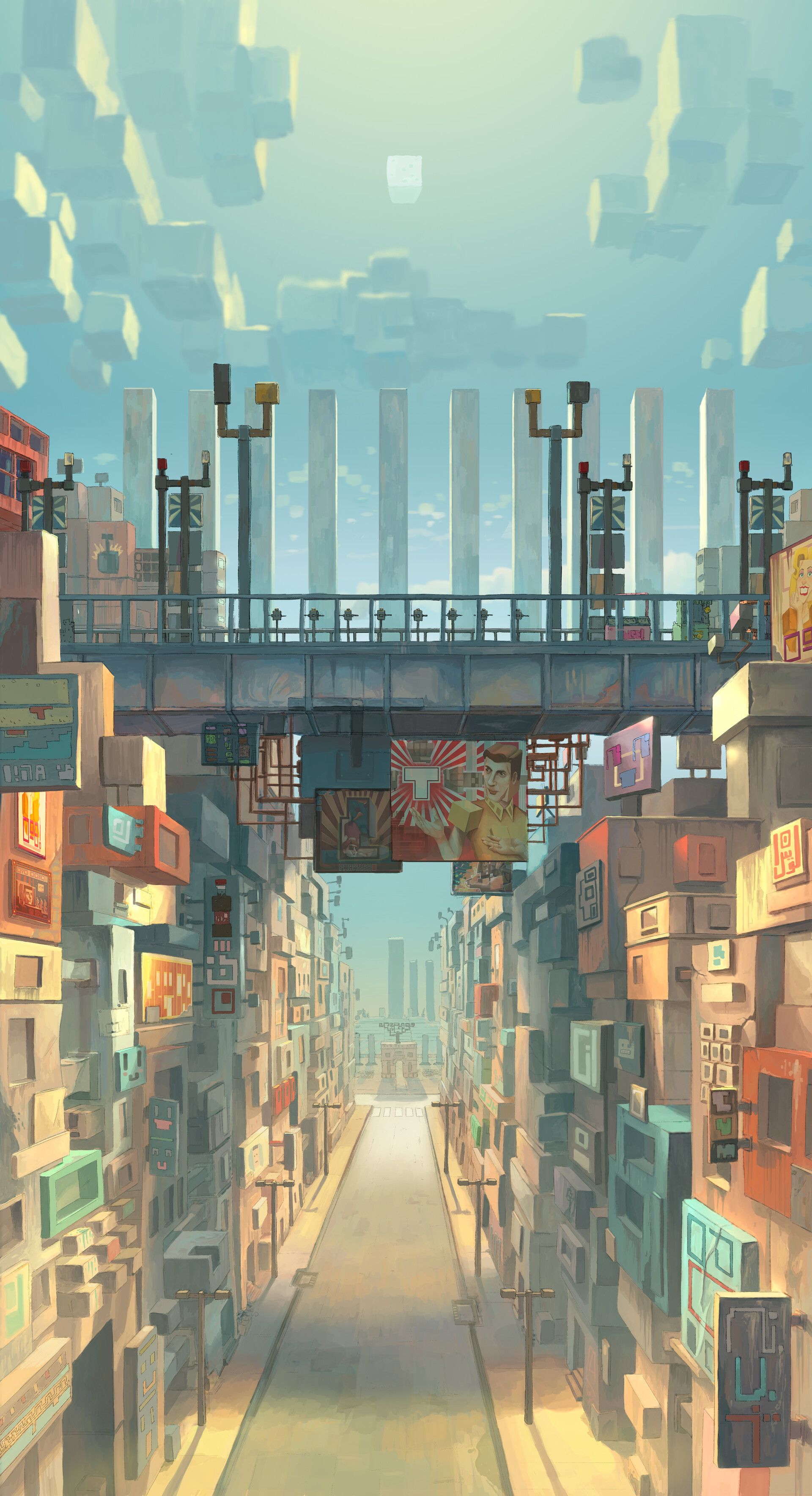 ArtStation - Background art for La Otra Forma (2d animation feature film)