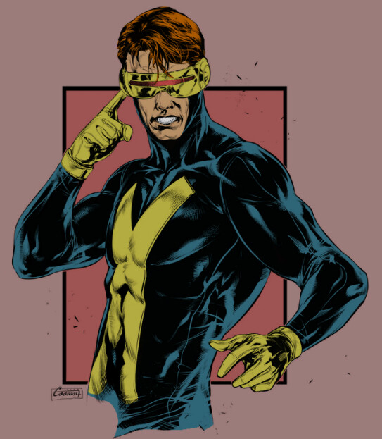 ArtStation - The Cyclops: Xmen, Flat colors.