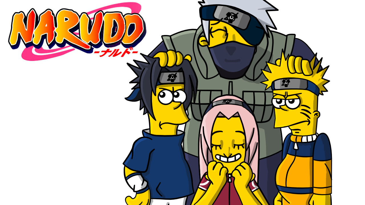 ArtStation - Narudo! The Village Hidden in Spring?! #naruto #simpsons # ...