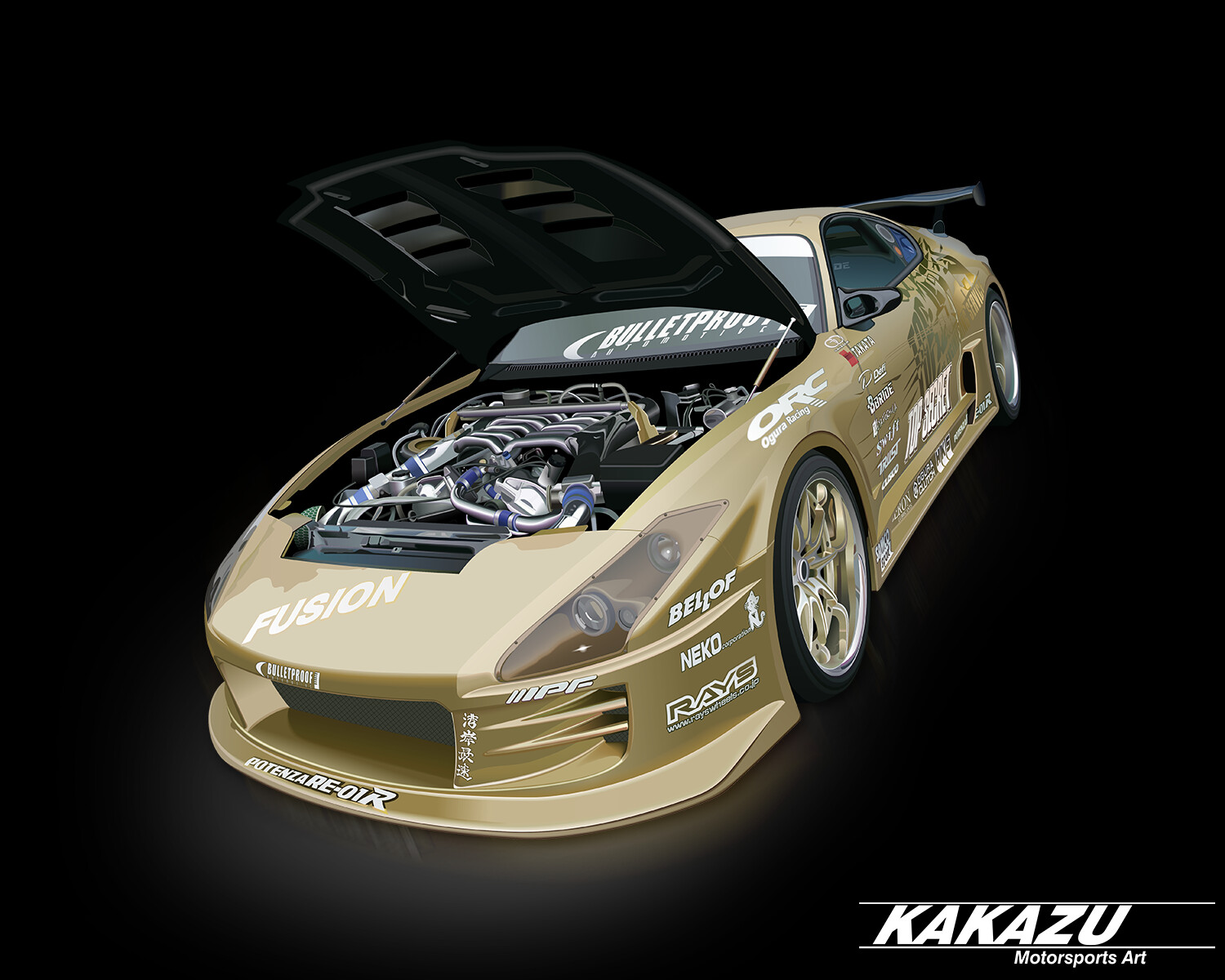 ArtStation - Top Secret Supra V12