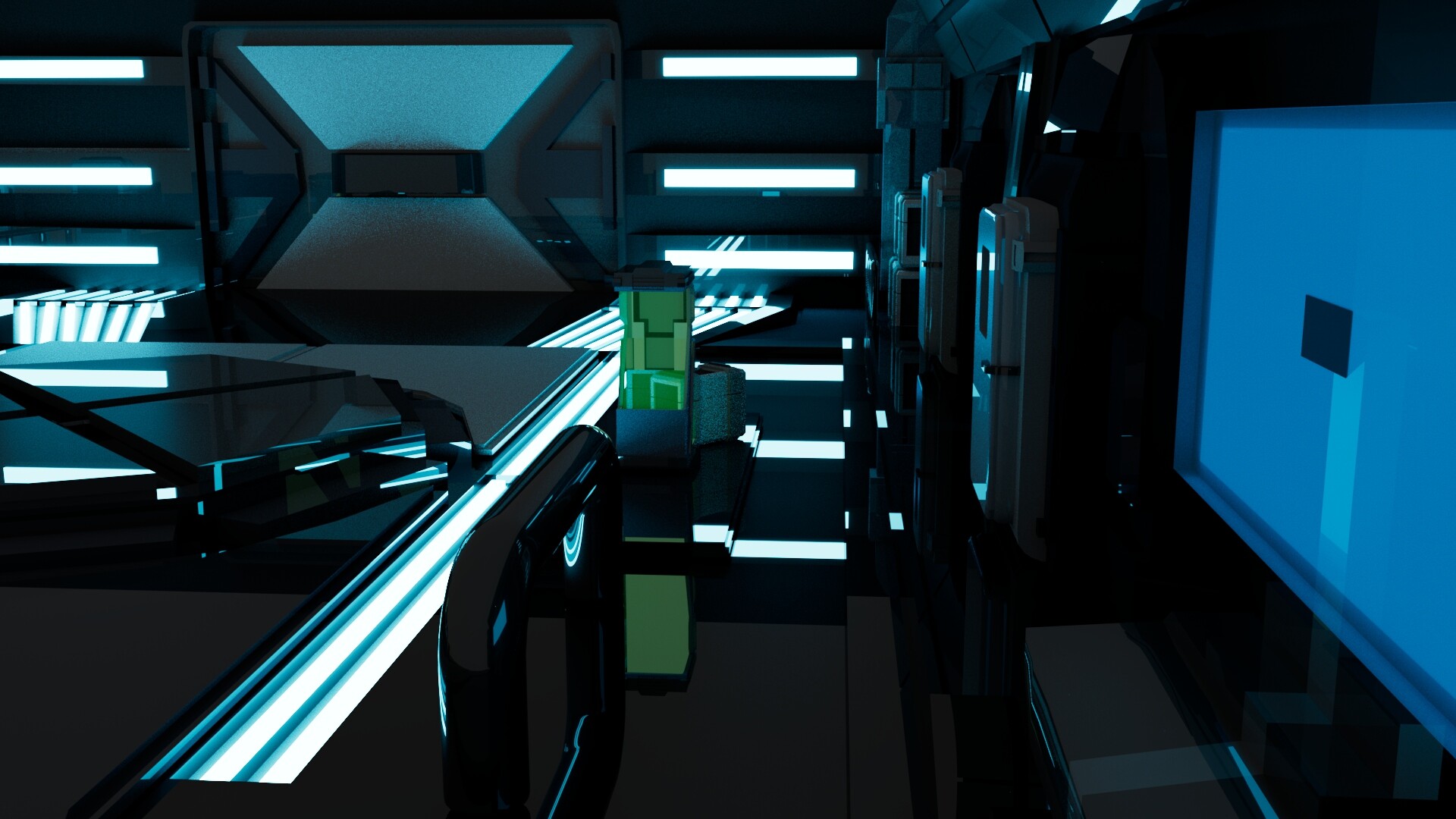 ArtStation - Sci-fi Neon Scenery