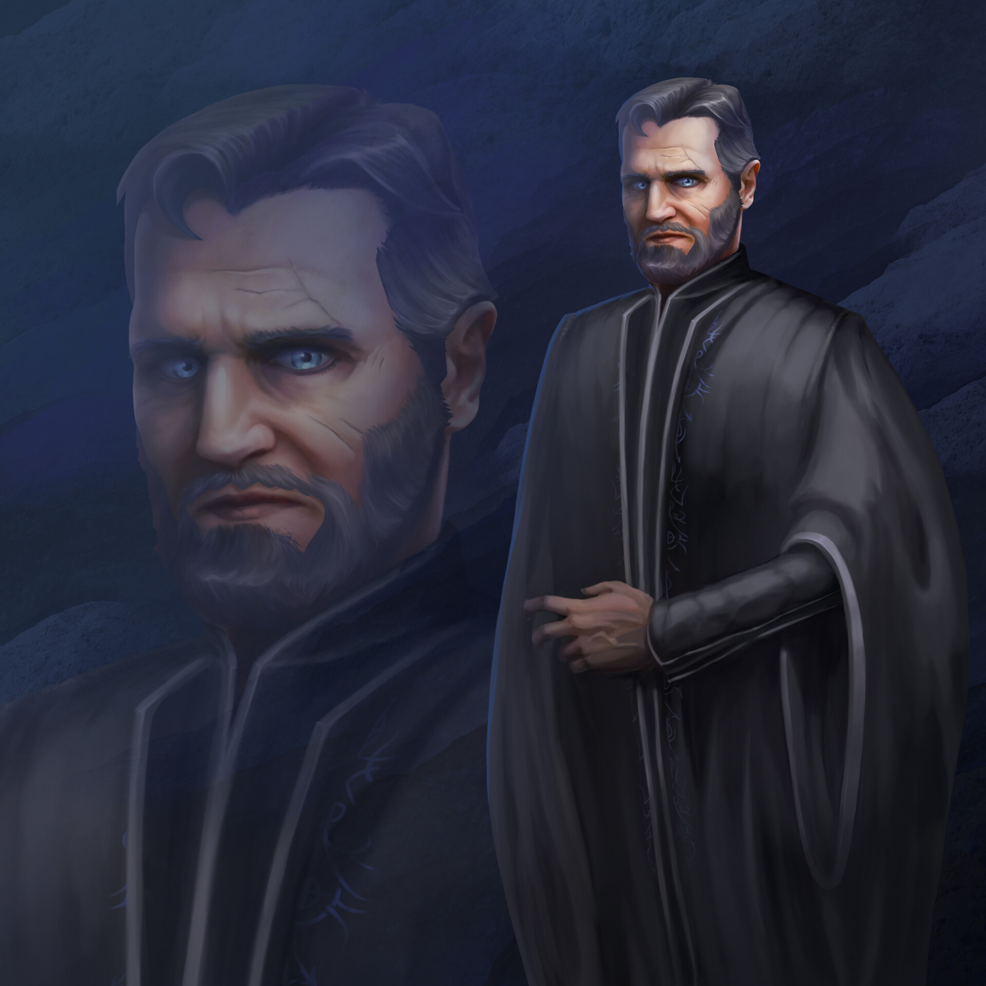 ArtStation - Characters for a visual novel. Semirealism.