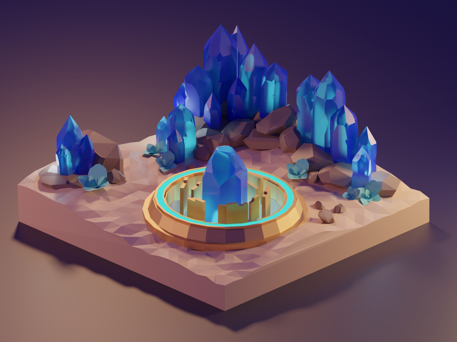 ArtStation - Stone desert