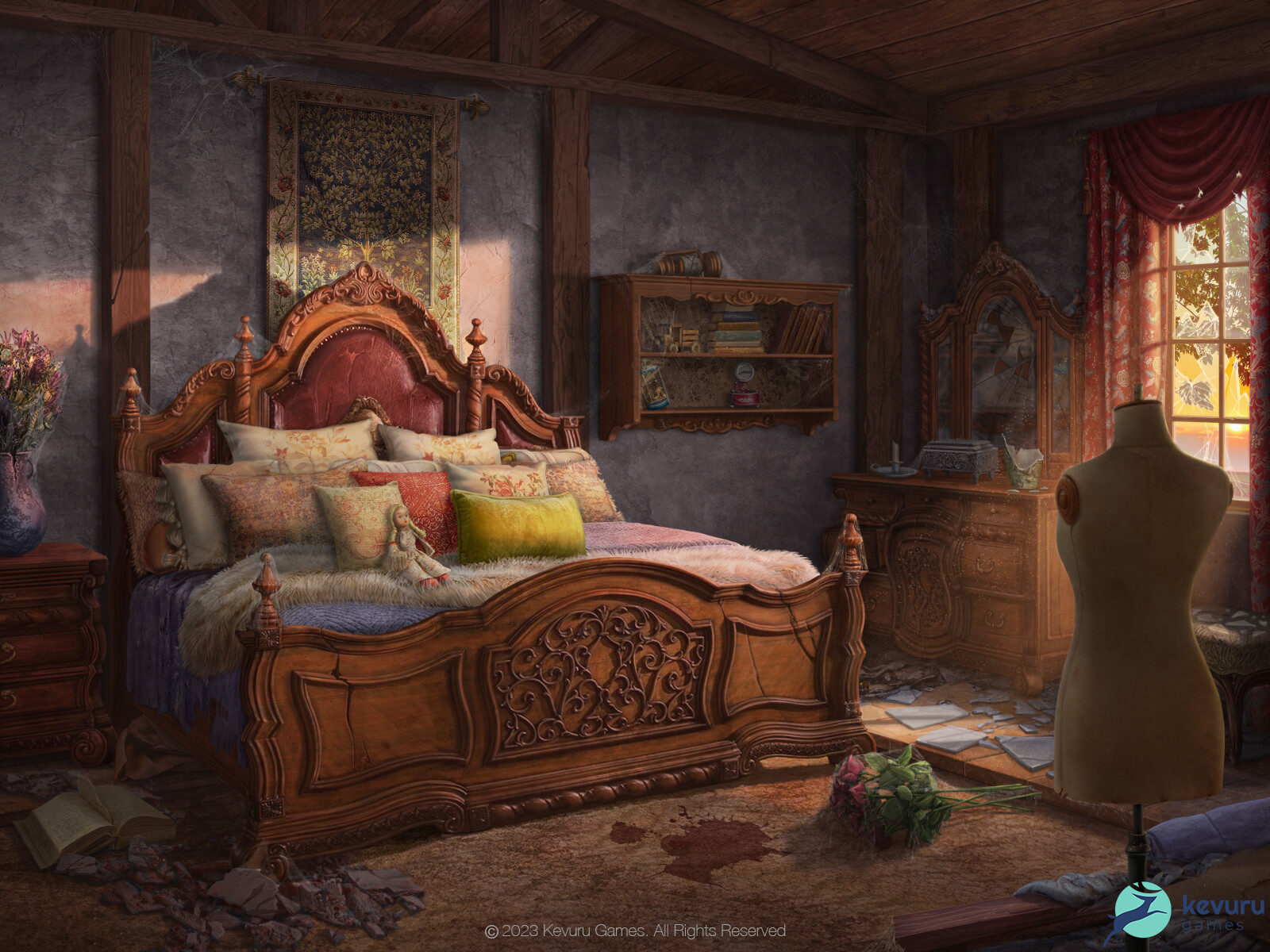 ArtStation - Abandoned bedroom