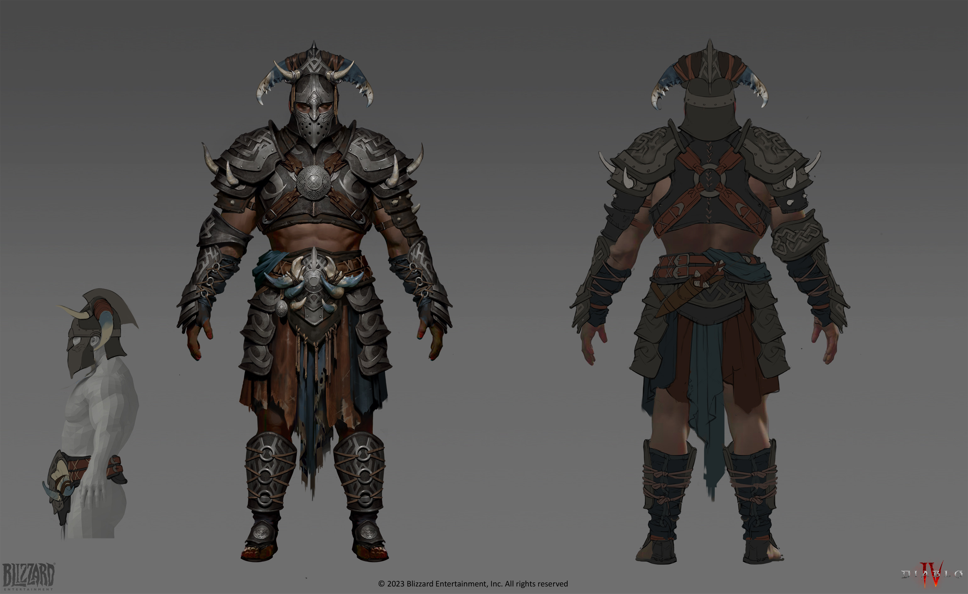 Siwoo Kim - Diablo4 Barbarian Armor Concepts